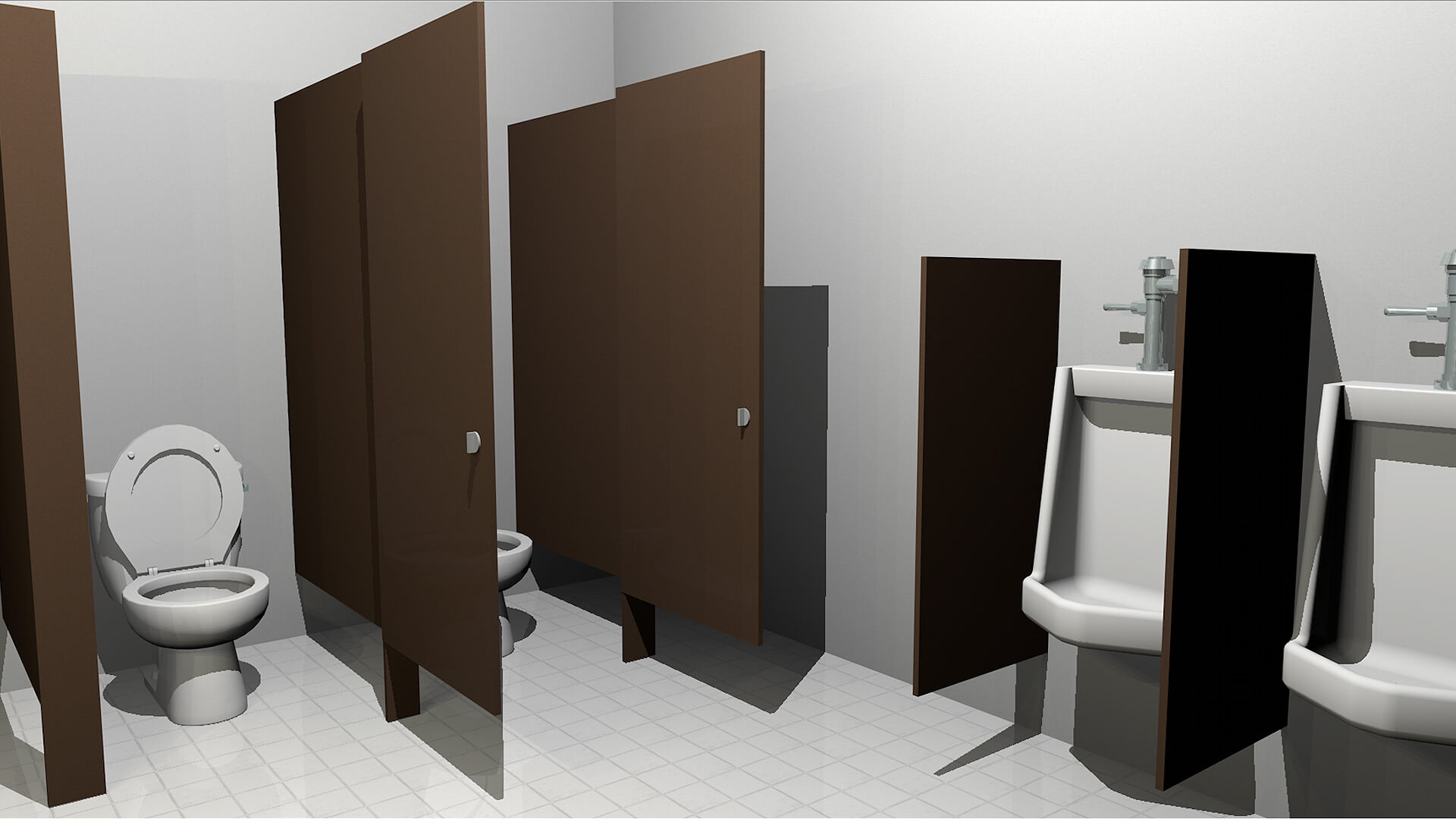 Public Restroom Set - 3D Model by SpiritSwitchboard