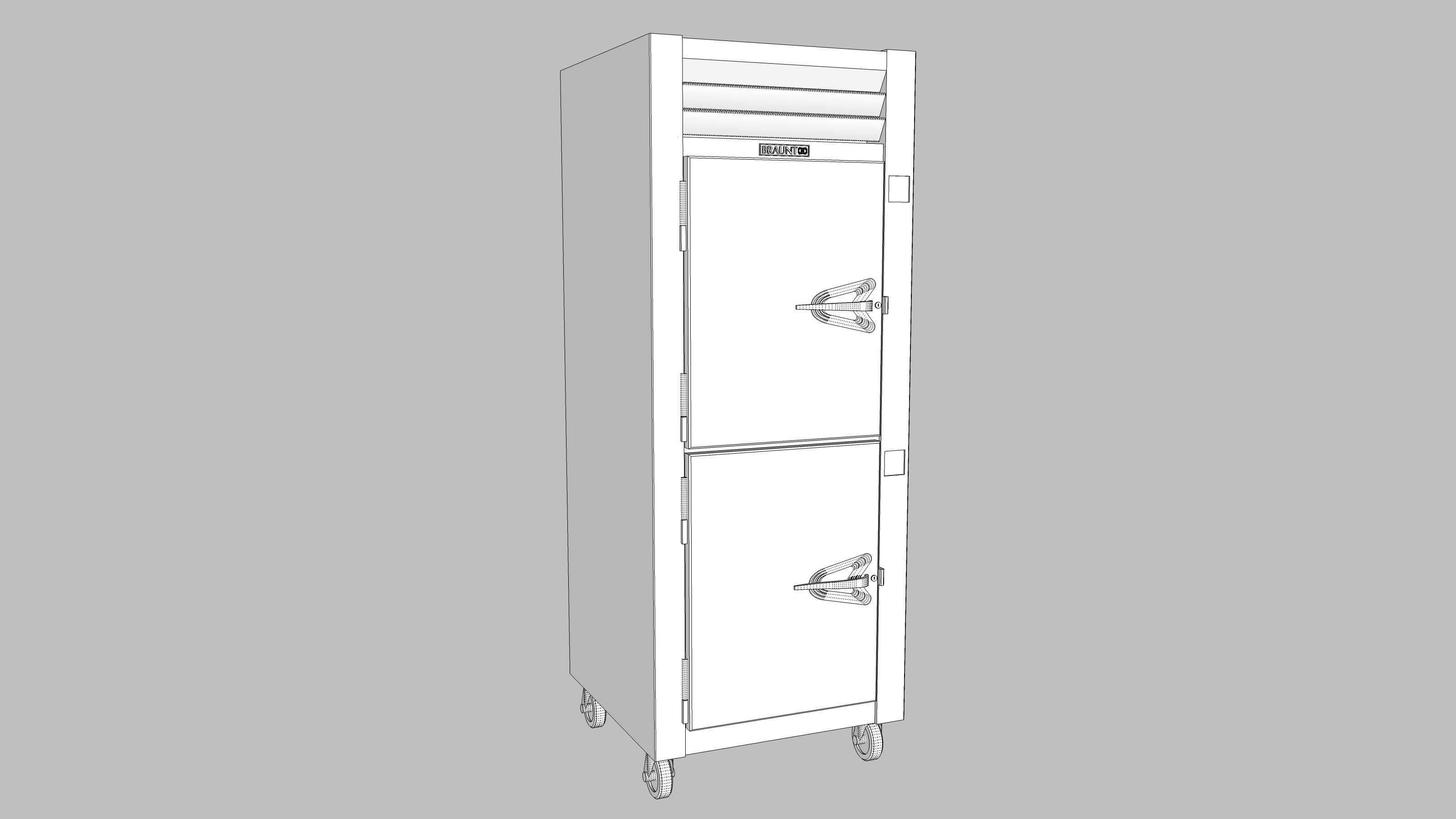 Reach-In Cooler / Freezer for Restaurant 3D Model by SpiritSwitchboard