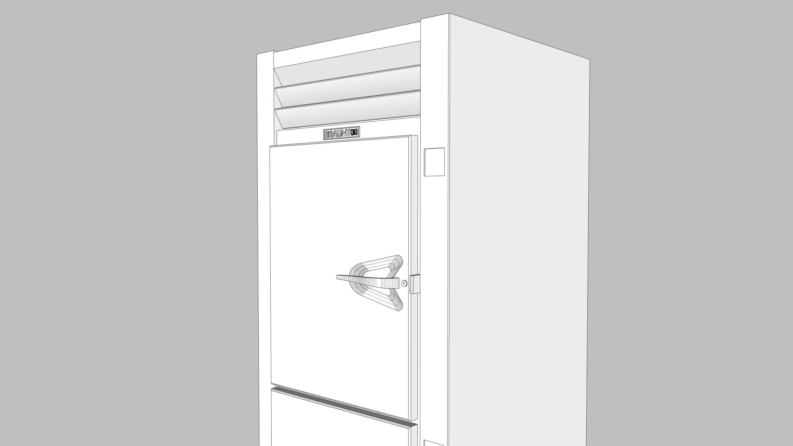 Reach-In Cooler / Freezer for Restaurant 3D Model by SpiritSwitchboard