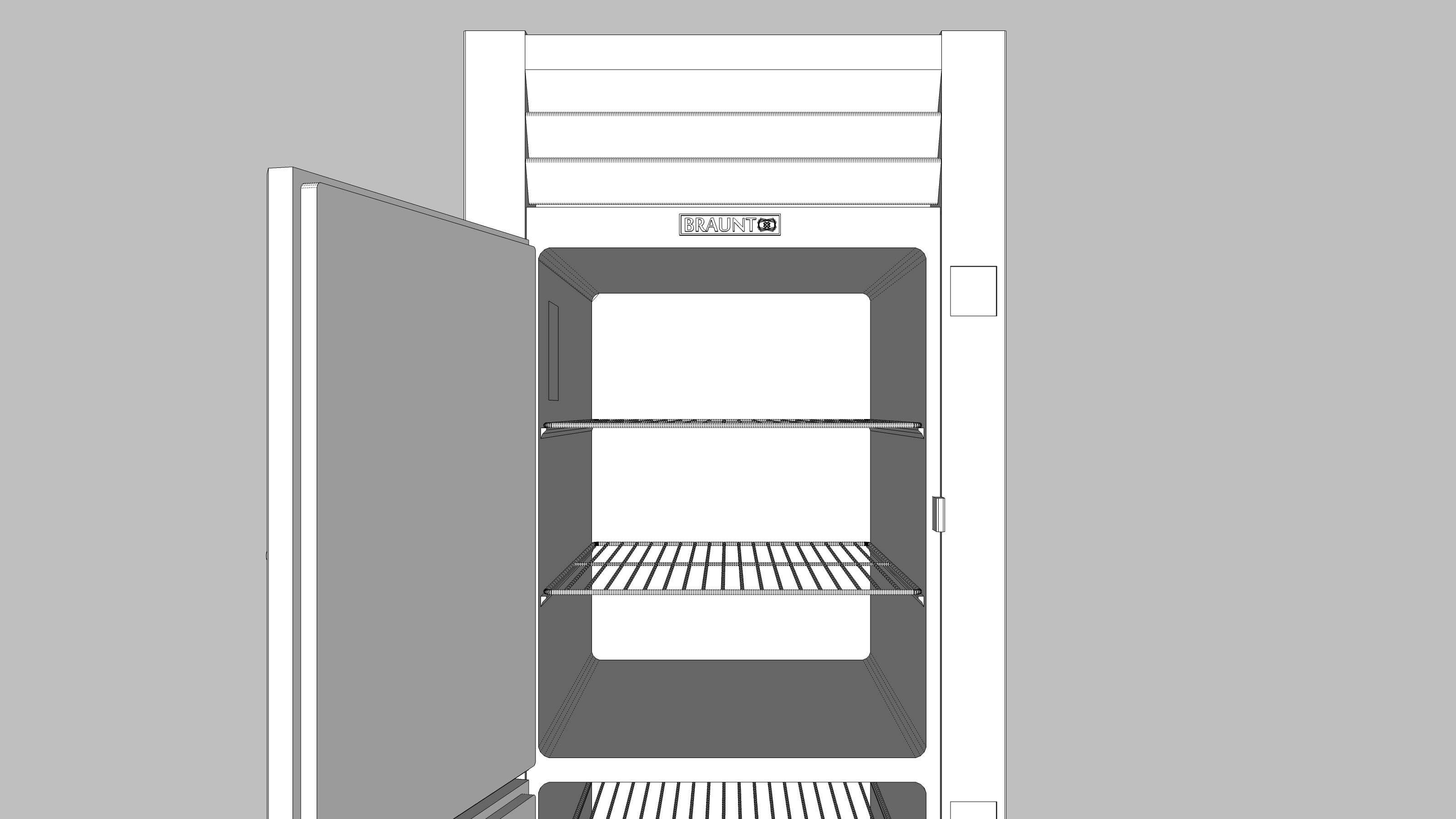 Reach-In Cooler / Freezer for Restaurant 3D Model by SpiritSwitchboard