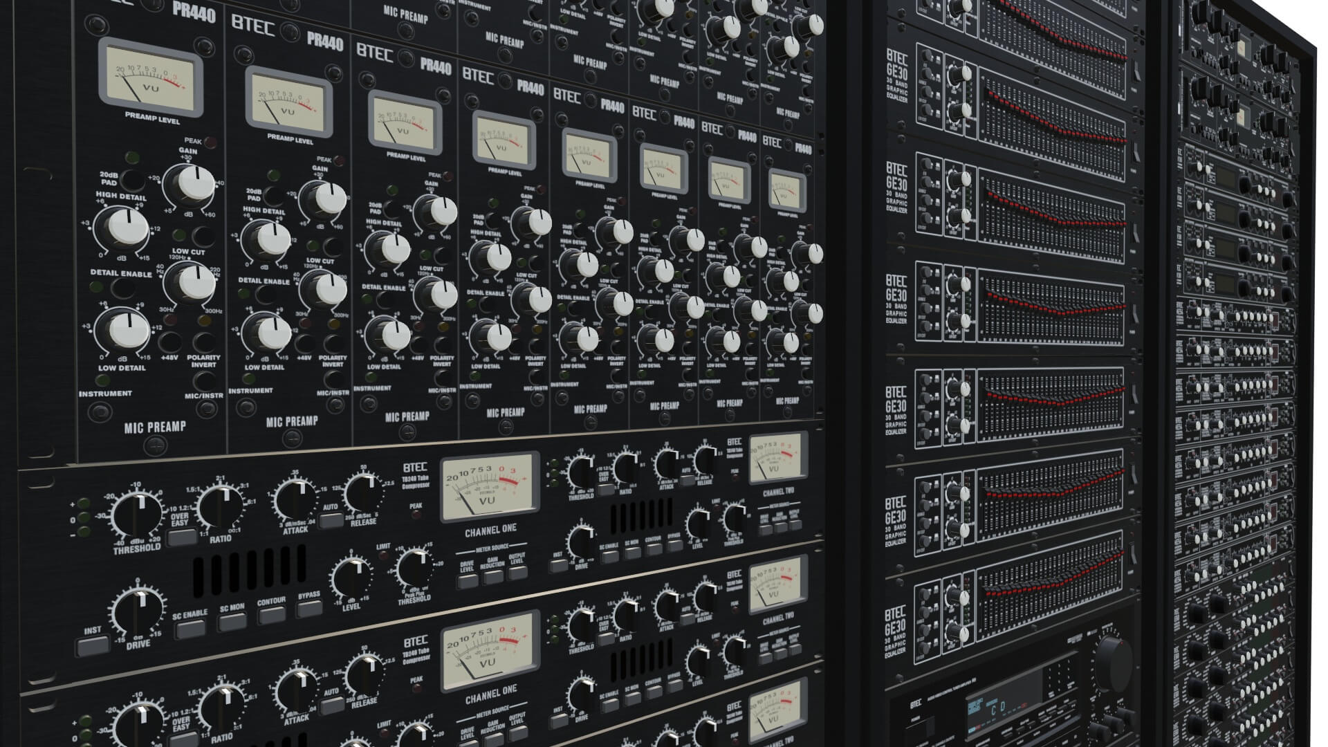 Recording Studio Rackmount Effects Collection - 3D Model by ...