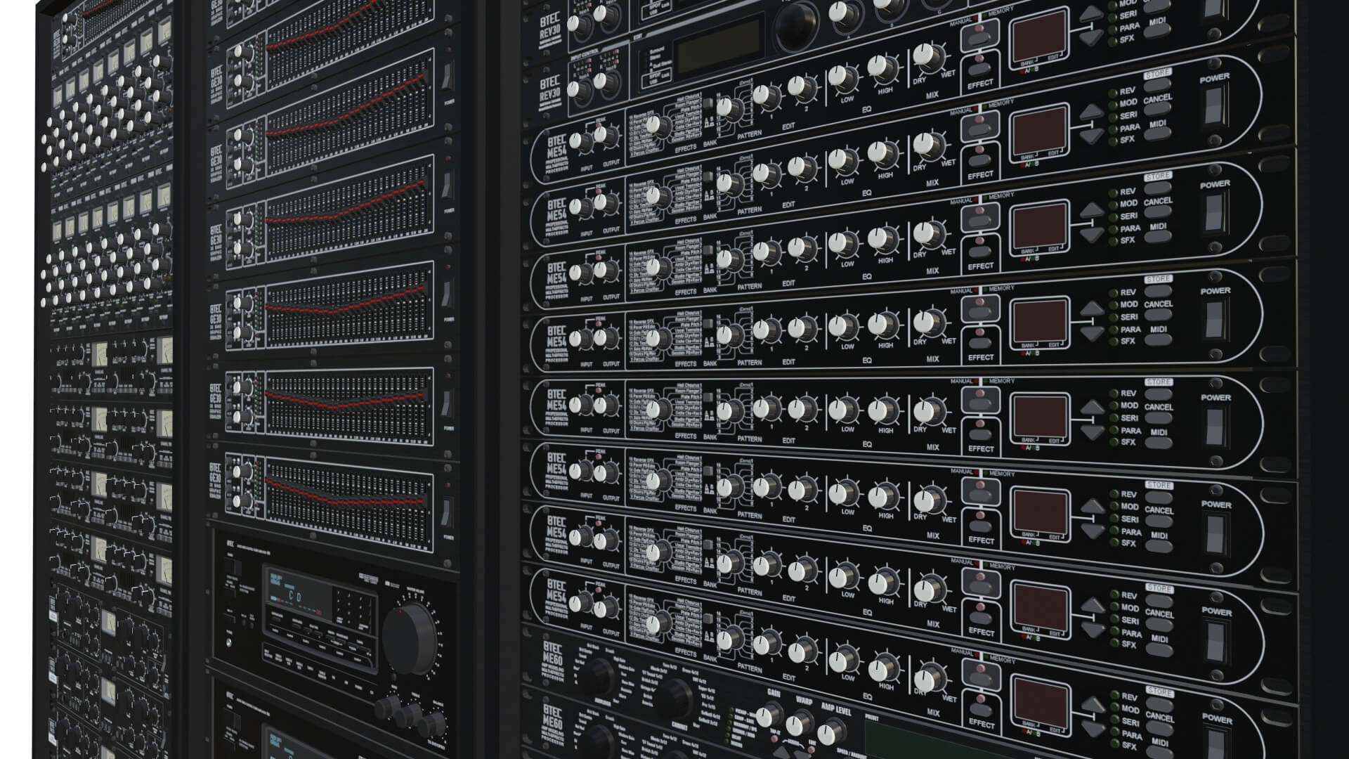 Recording Studio Rackmount Effects Collection - 3D Model by ...