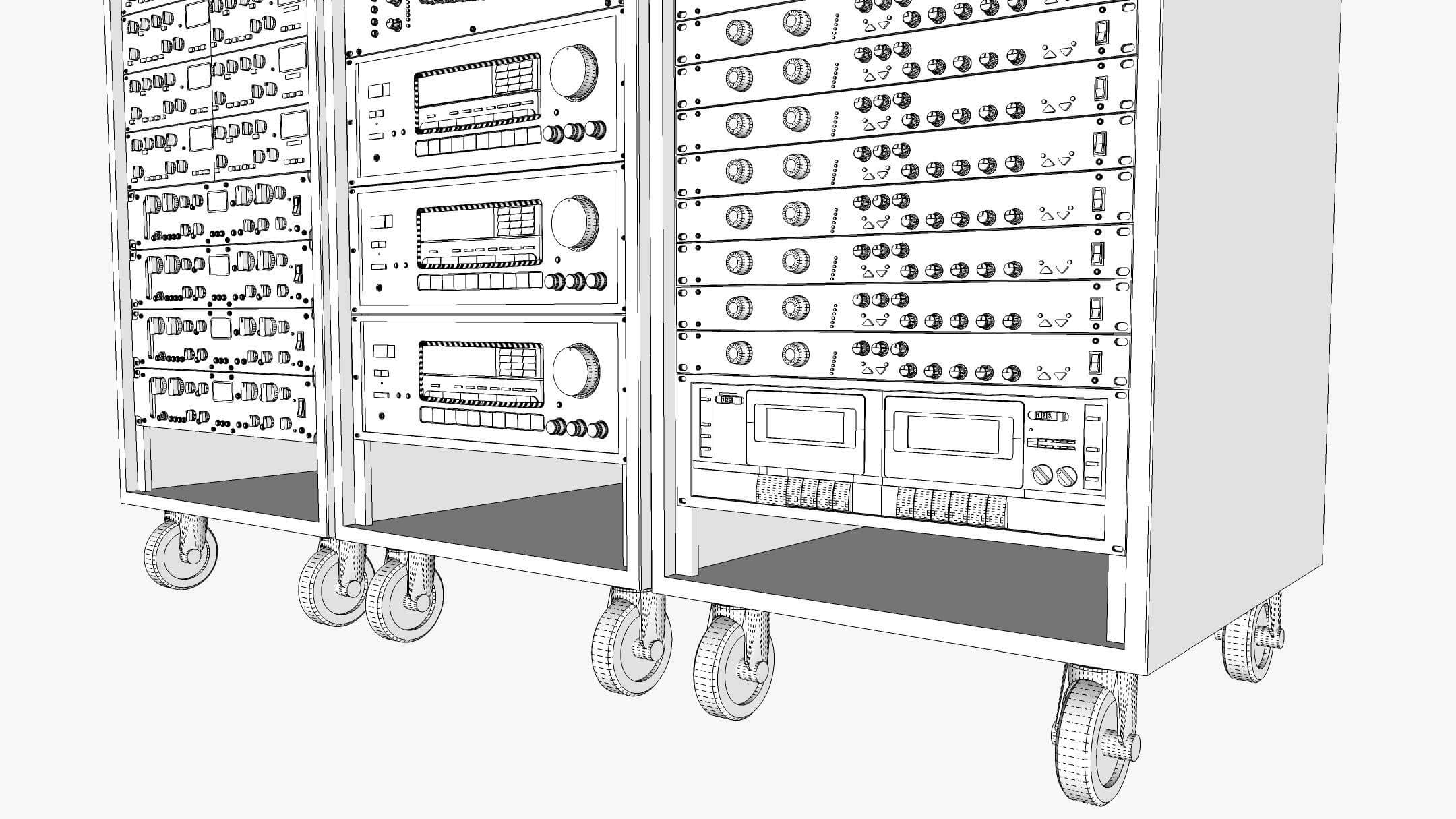 Recording Studio Rackmount Effects Collection - 3D Model by ...