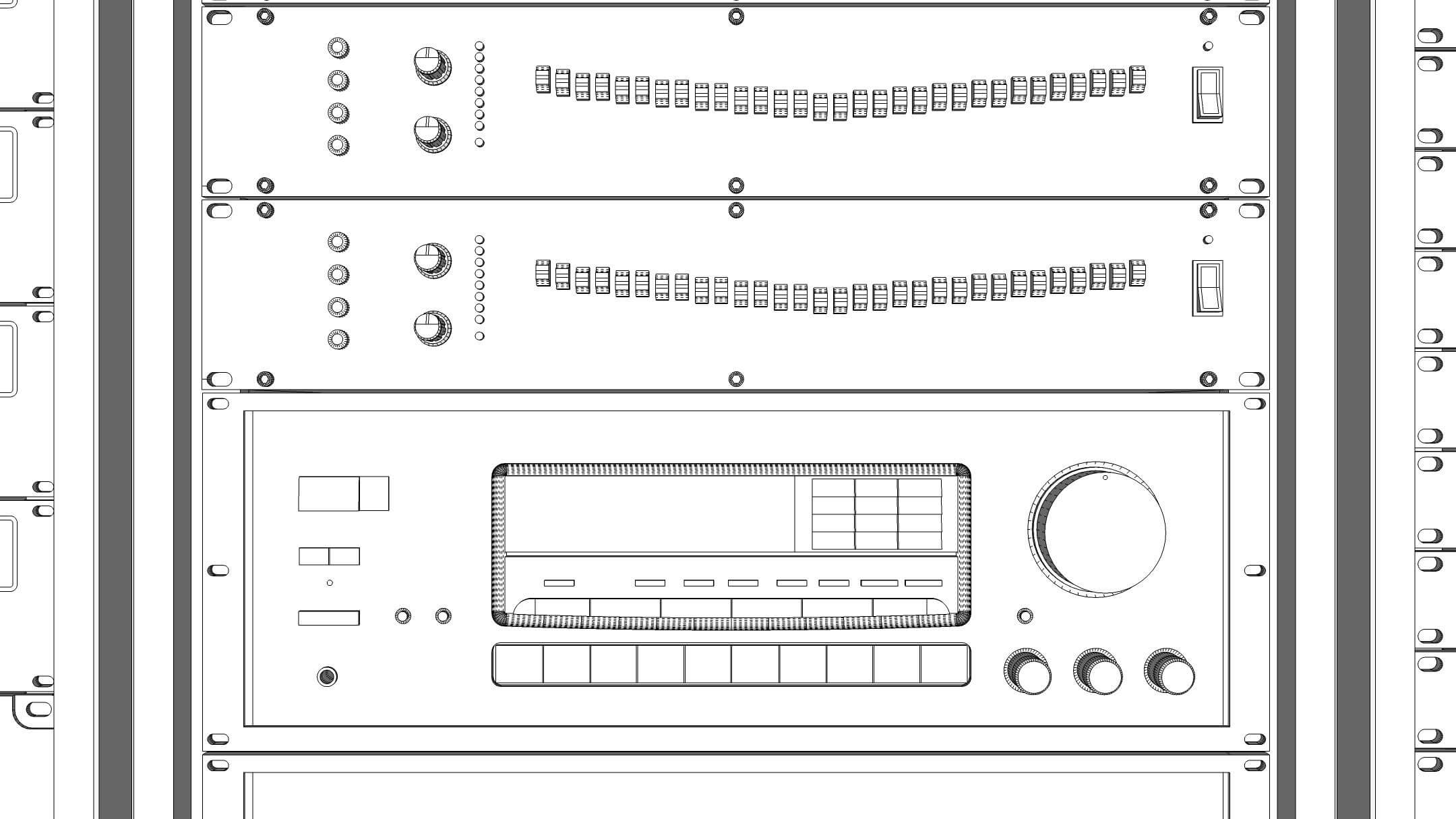 Recording Studio Rackmount Effects Collection - 3D Model by ...