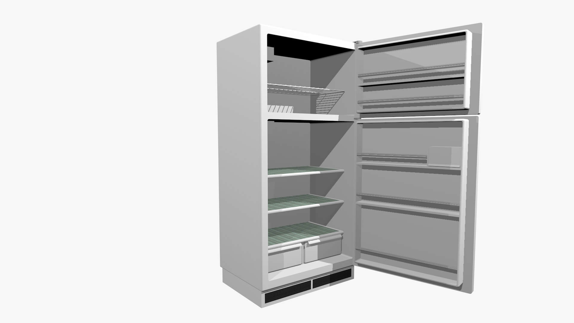 Refrigerator - Kitchen Appliance 3D Model by SpiritSwitchboard