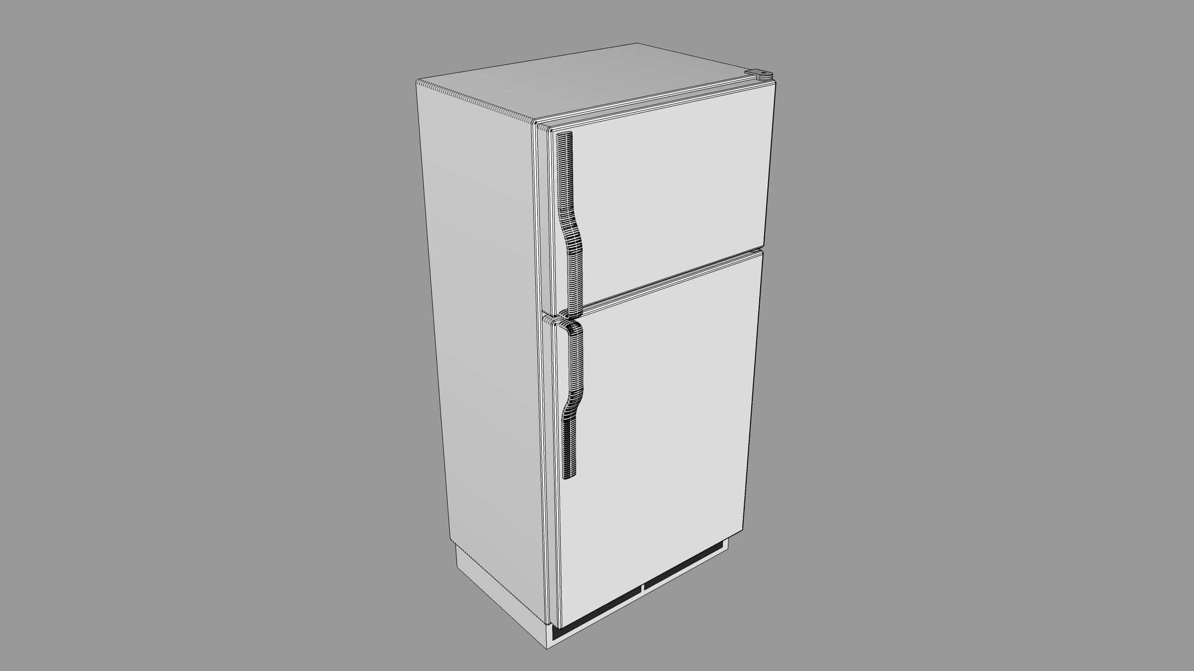 Refrigerator - Kitchen Appliance 3D Model by SpiritSwitchboard