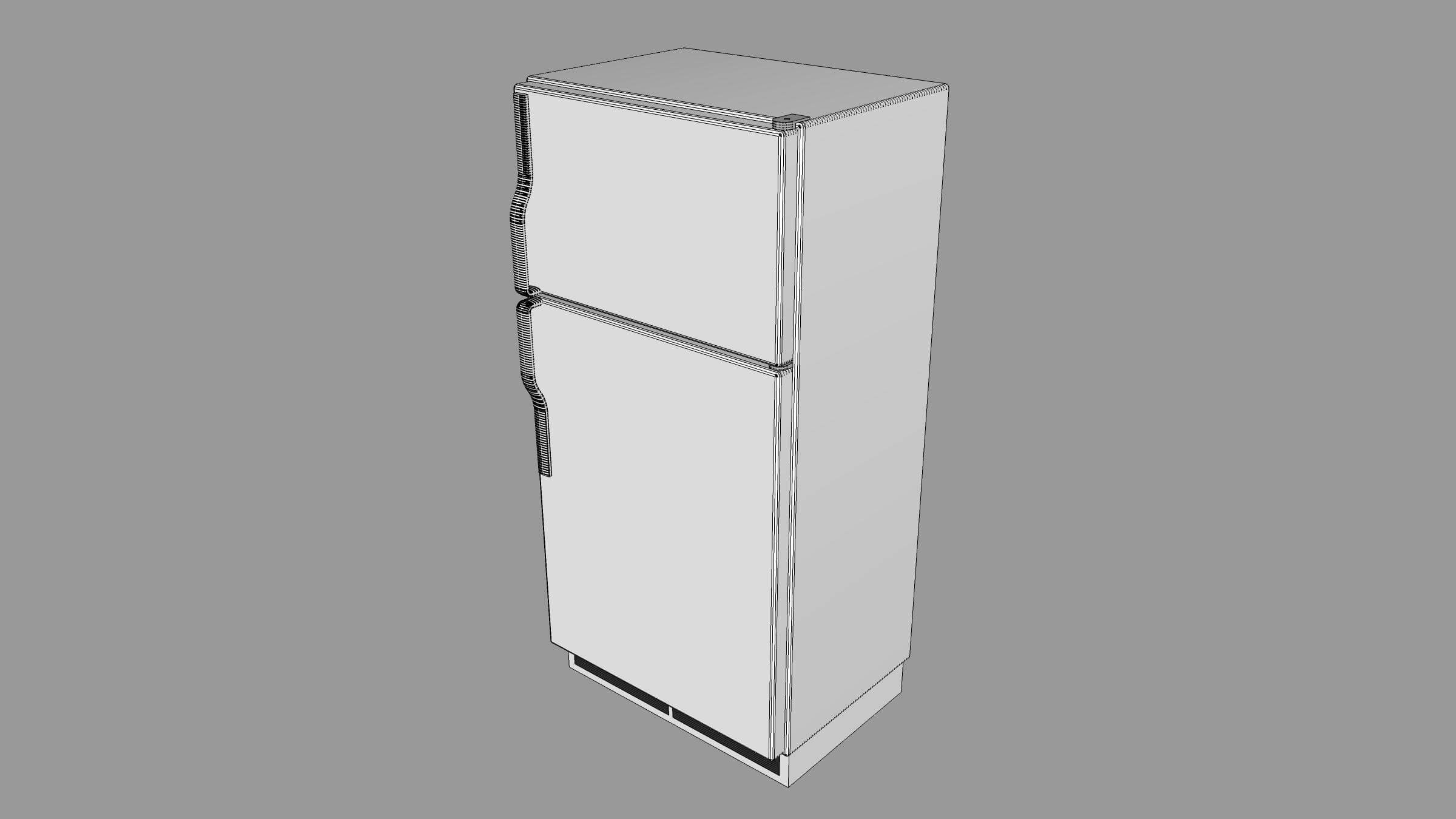 Refrigerator - Kitchen Appliance 3D Model by SpiritSwitchboard