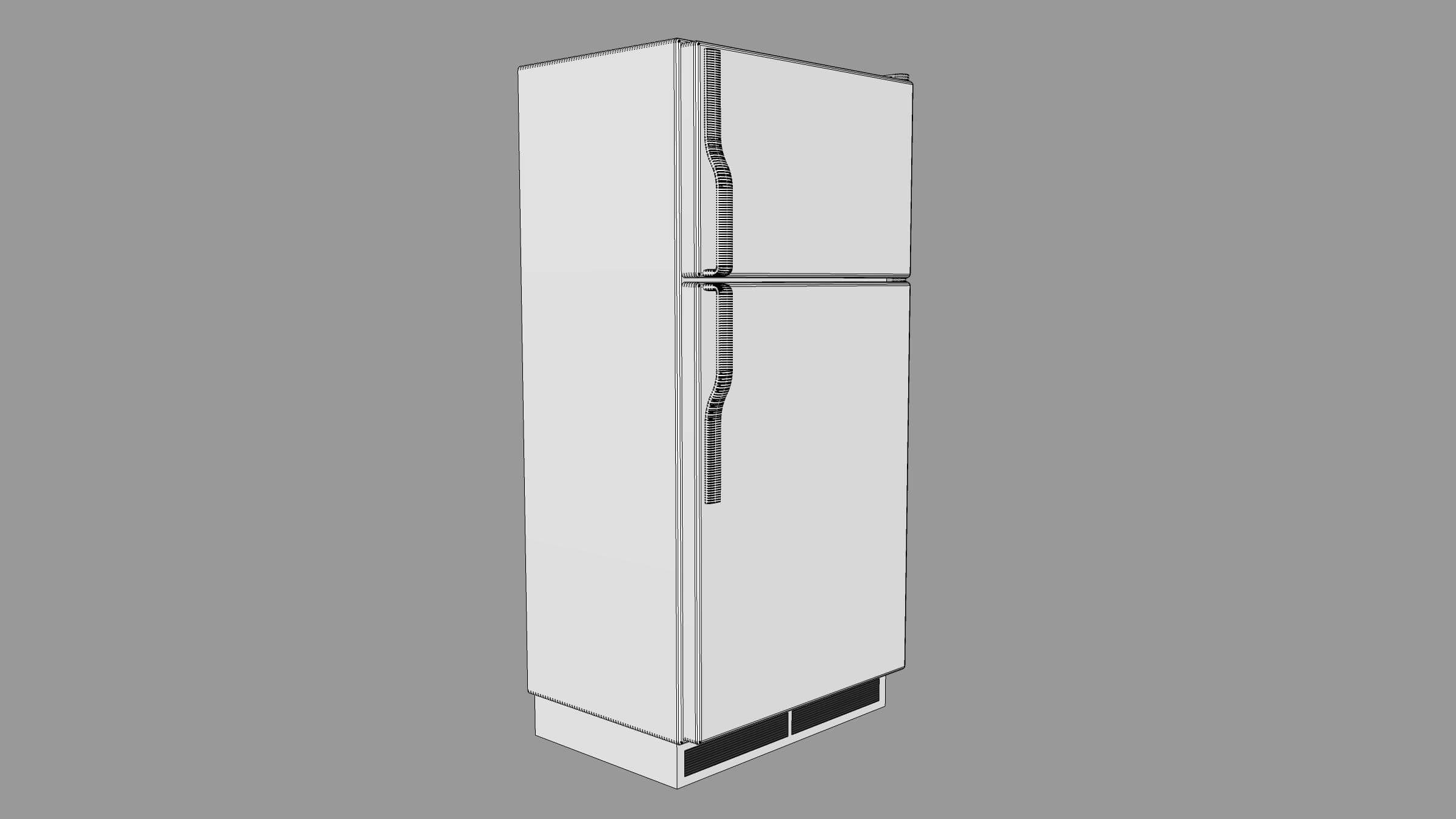 Refrigerator - Kitchen Appliance 3D Model by SpiritSwitchboard