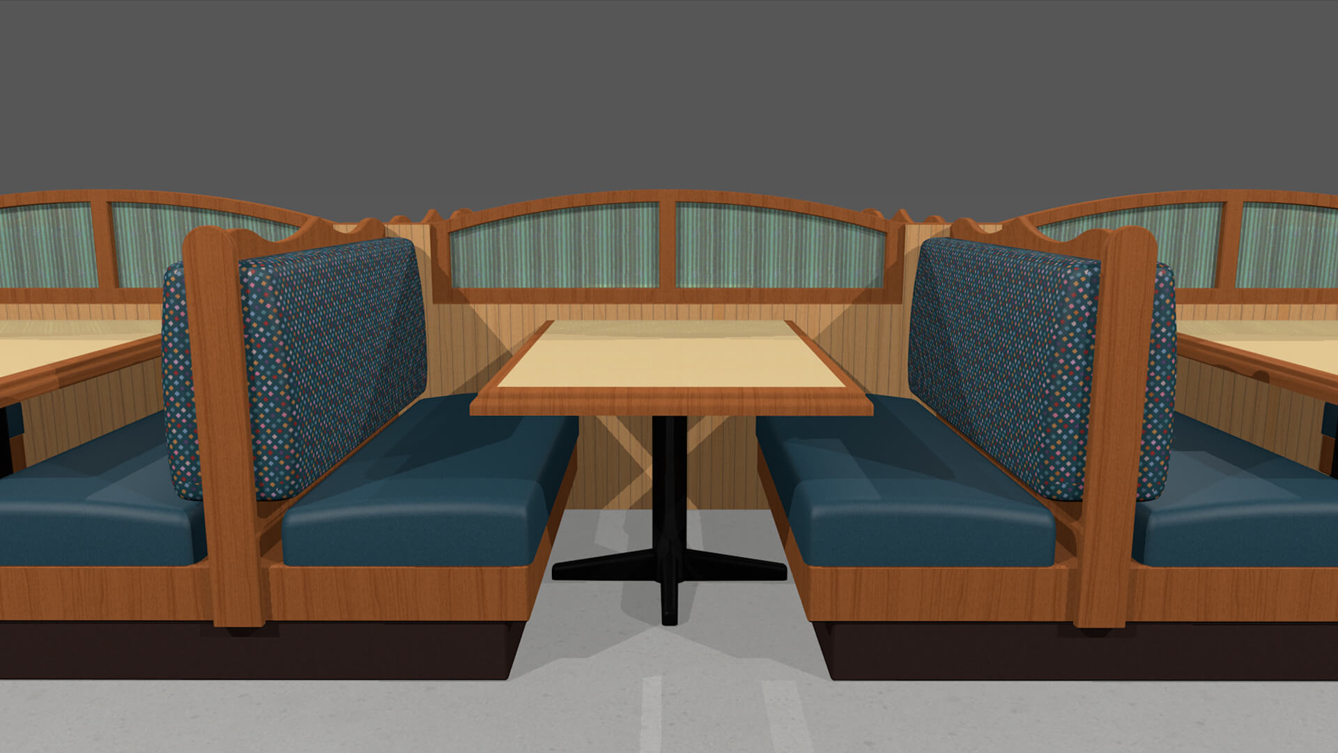 Restaurant Booths and Tables - 3D Model by SpiritSwitchboard