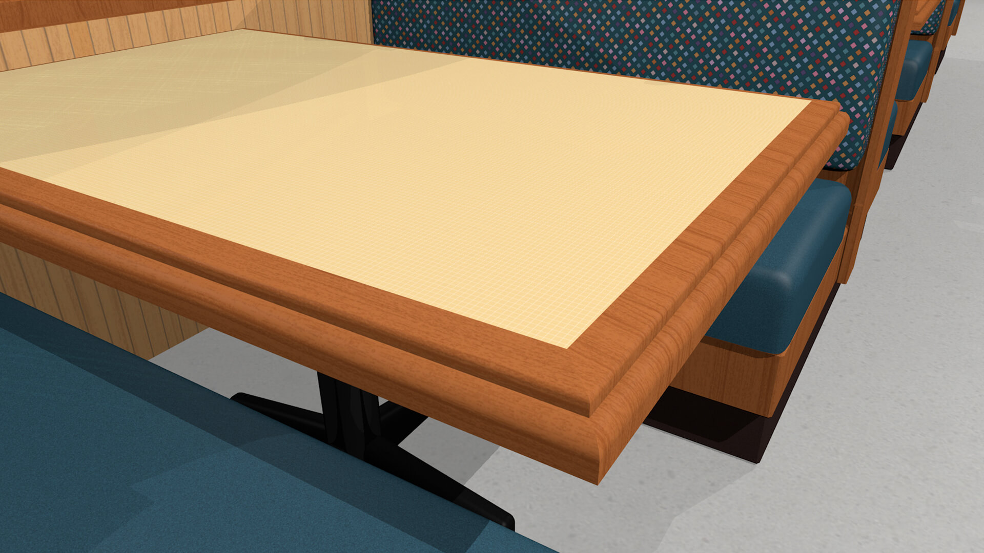 Restaurant Booths and Tables - 3D Model by SpiritSwitchboard