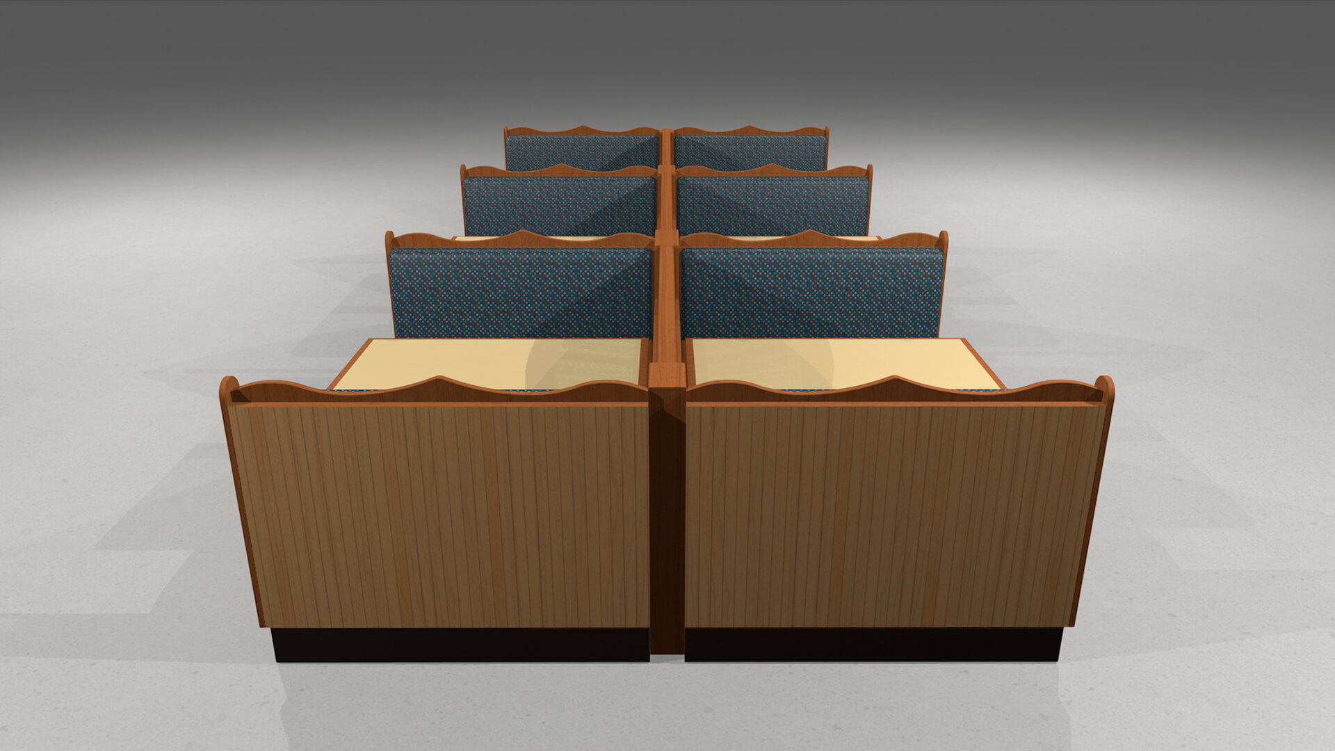 Restaurant Booths and Tables - 3D Model by SpiritSwitchboard