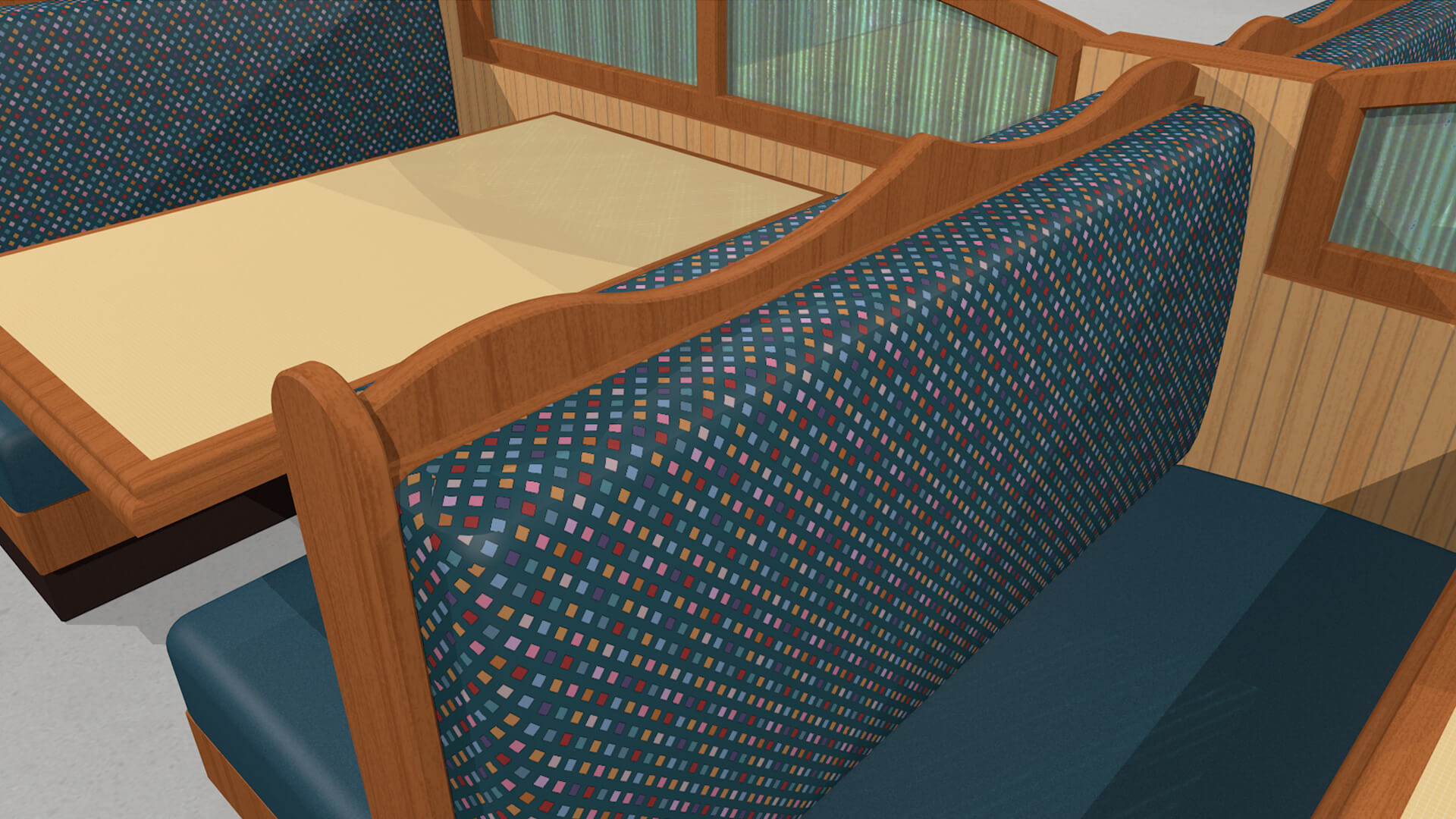 Restaurant Booths and Tables - 3D Model by SpiritSwitchboard