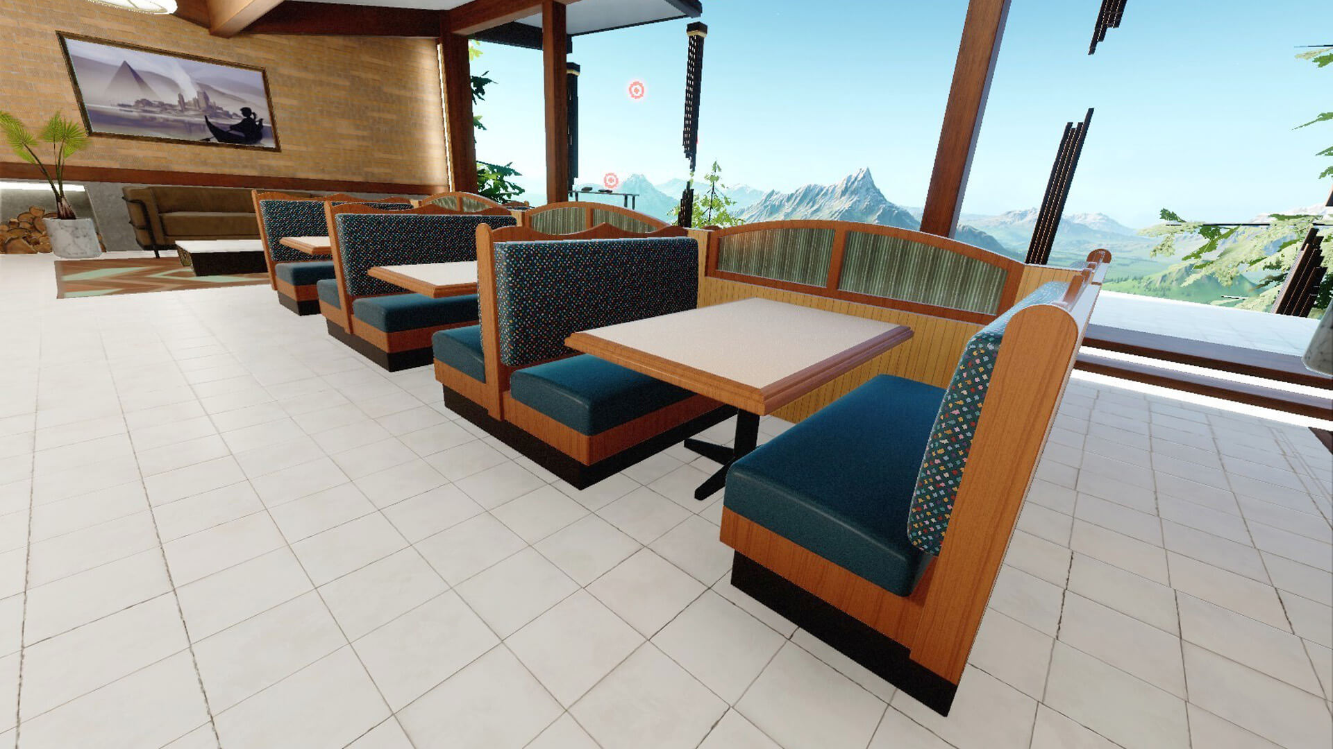 Restaurant Booths and Tables - 3D Model by SpiritSwitchboard
