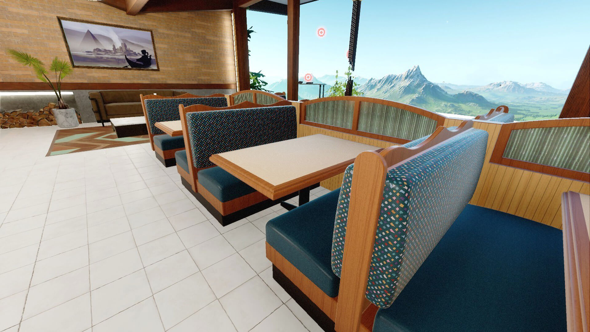 Restaurant Booths and Tables - 3D Model by SpiritSwitchboard