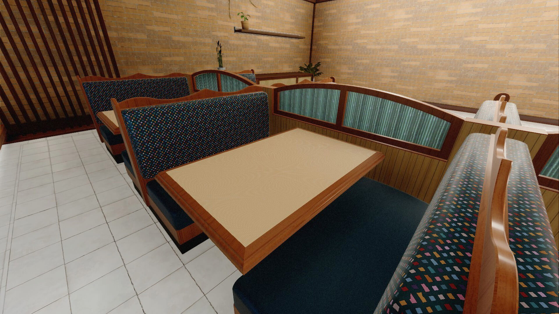 Restaurant Booths and Tables - 3D Model by SpiritSwitchboard
