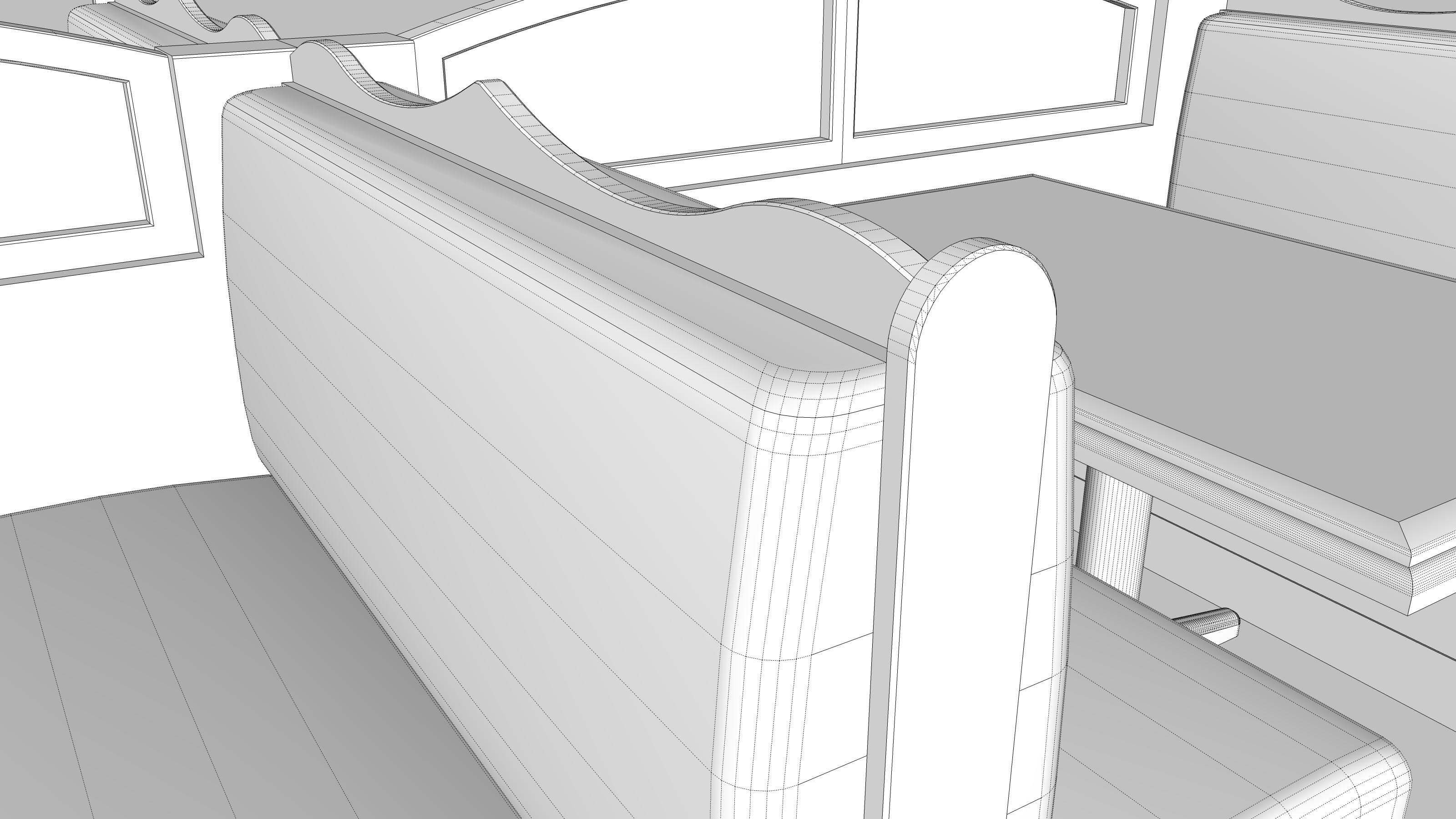 Restaurant Booths and Tables - 3D Model by SpiritSwitchboard