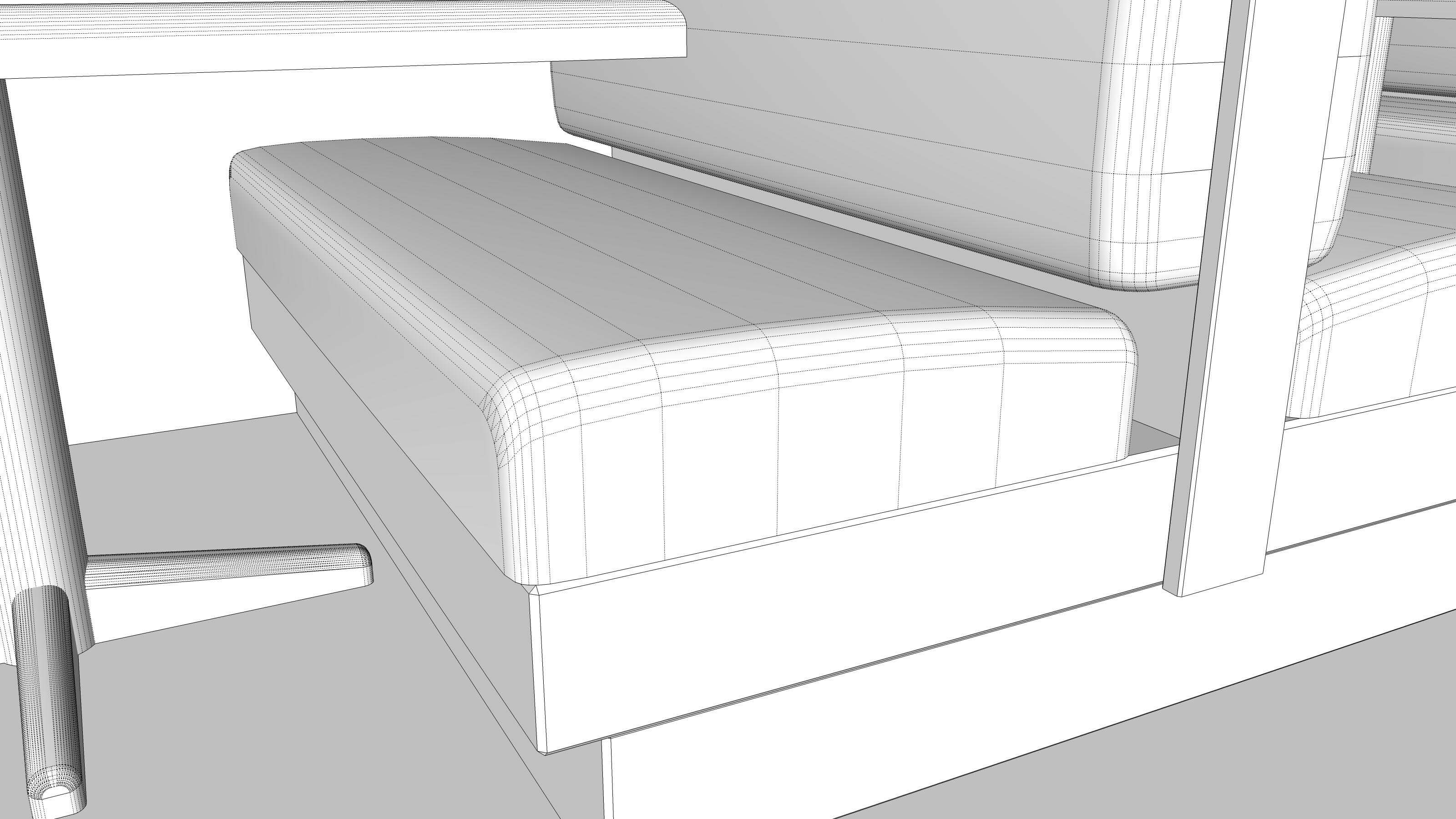 Restaurant Booths and Tables - 3D Model by SpiritSwitchboard