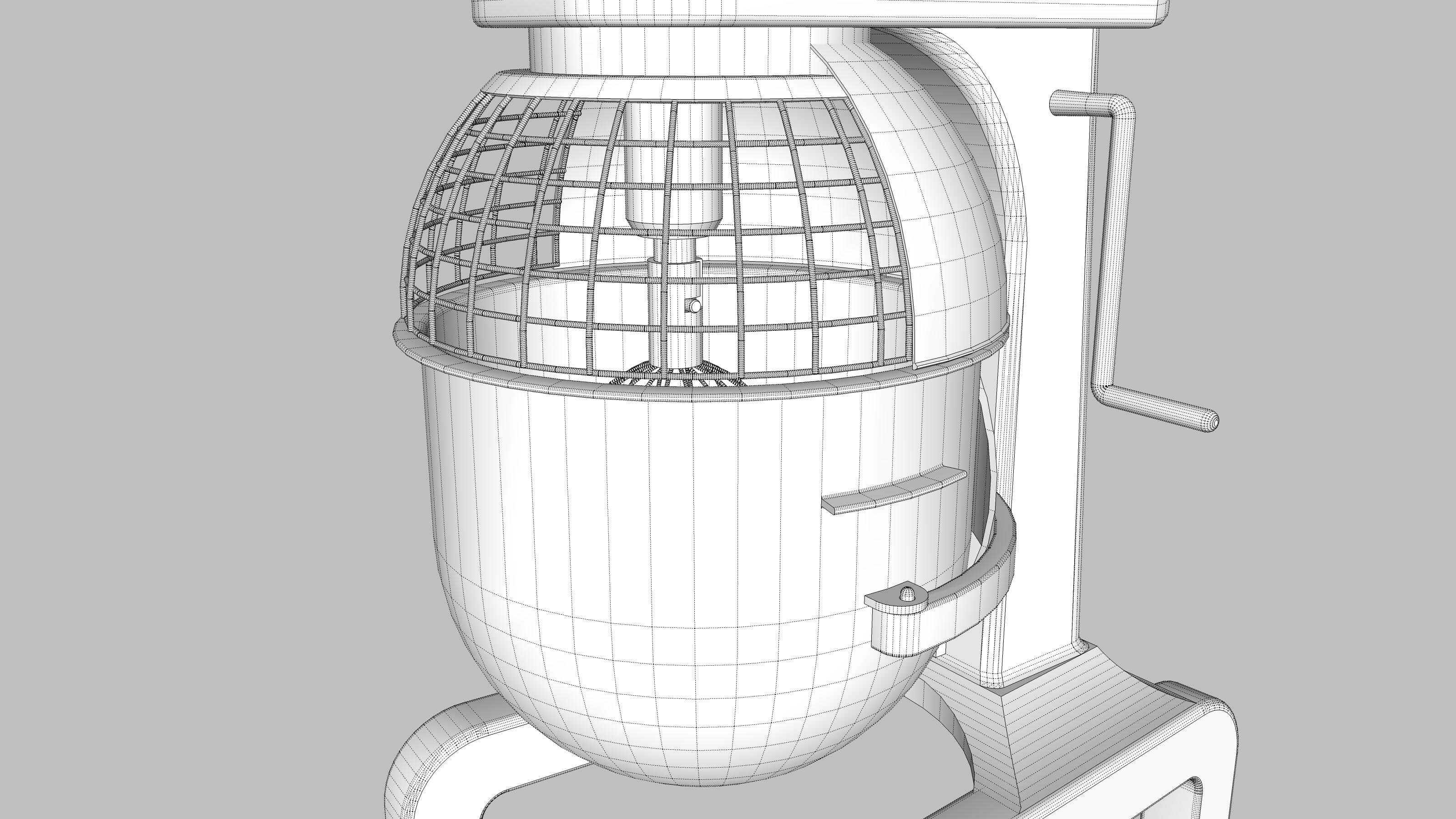 Restaurant Mixer - Industrial Mixer 3D Model by SpiritSwitchboard