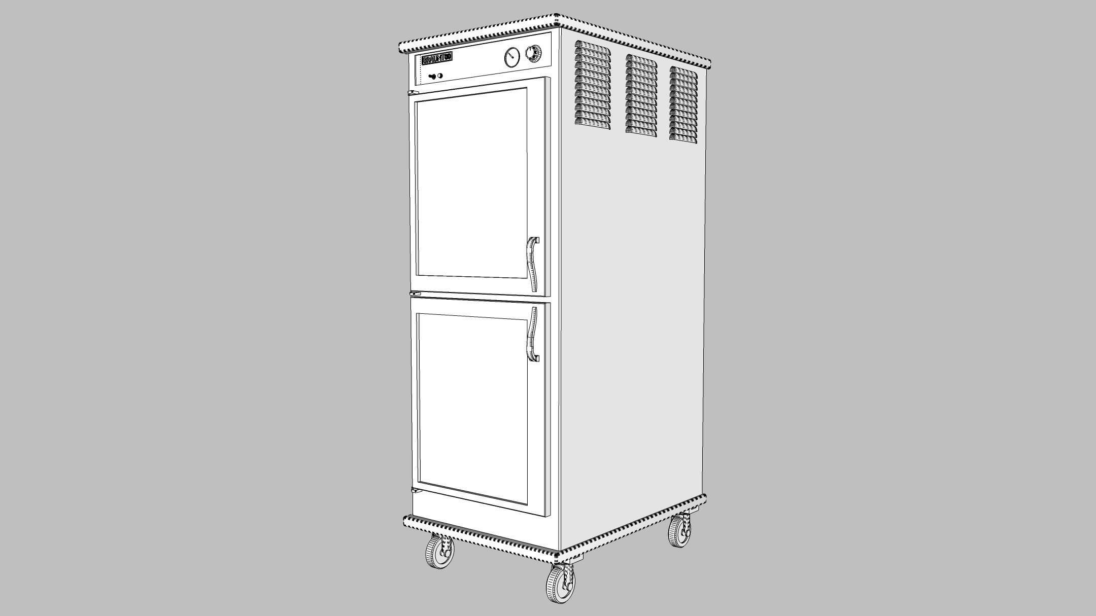 Restaurant Style Heat Hold Cabinet - 3D Model by SpiritSwitchboard