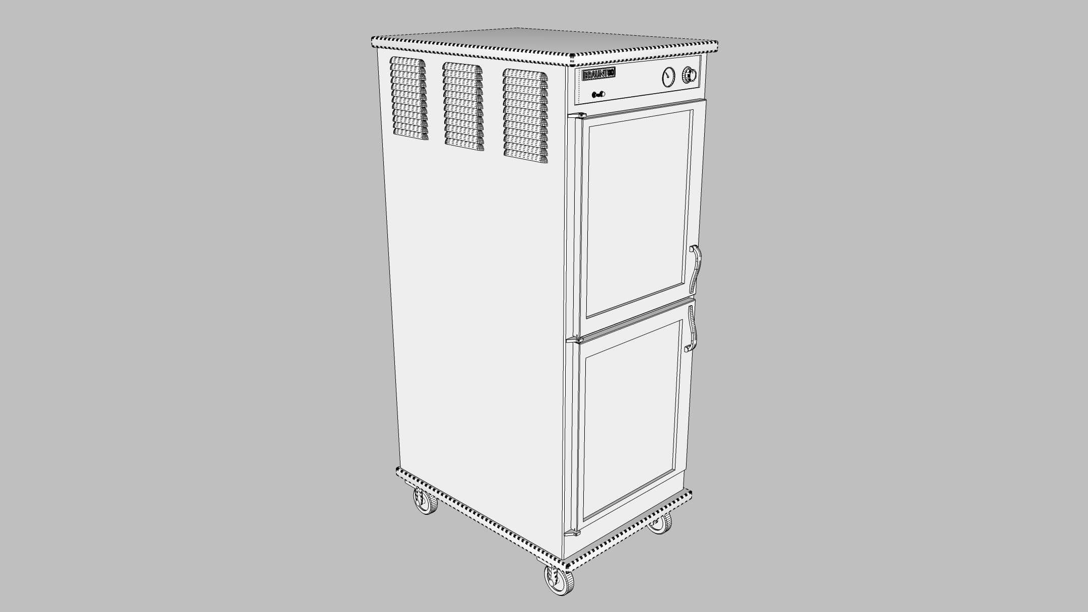 Restaurant Style Heat Hold Cabinet - 3D Model by SpiritSwitchboard