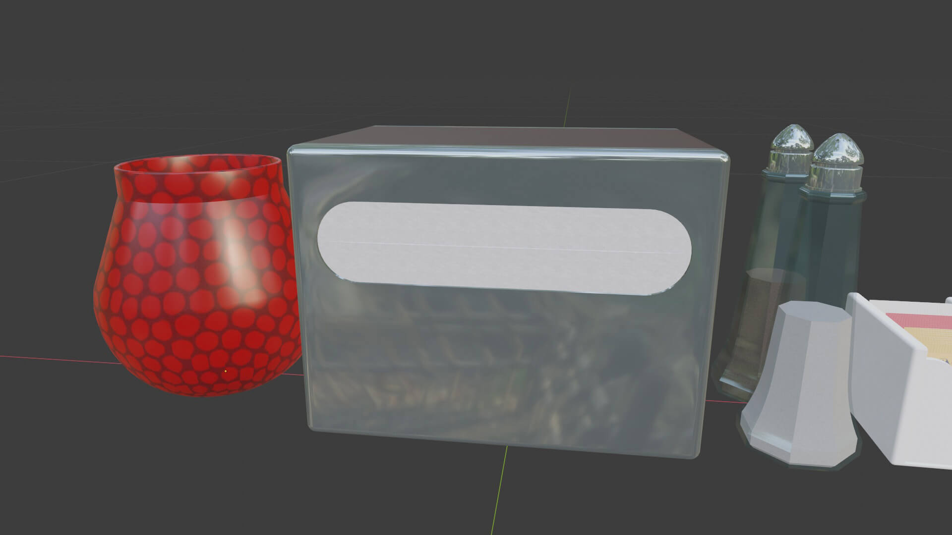 Restaurant Tabletop Items - 3D Model by SpiritSwitchboard