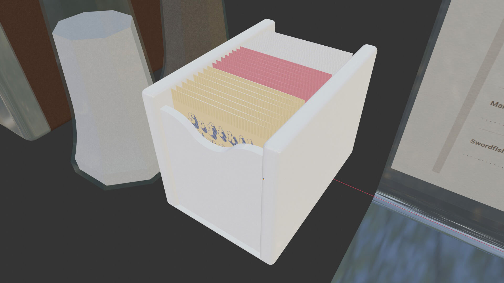 Restaurant Tabletop Items - 3D Model by SpiritSwitchboard