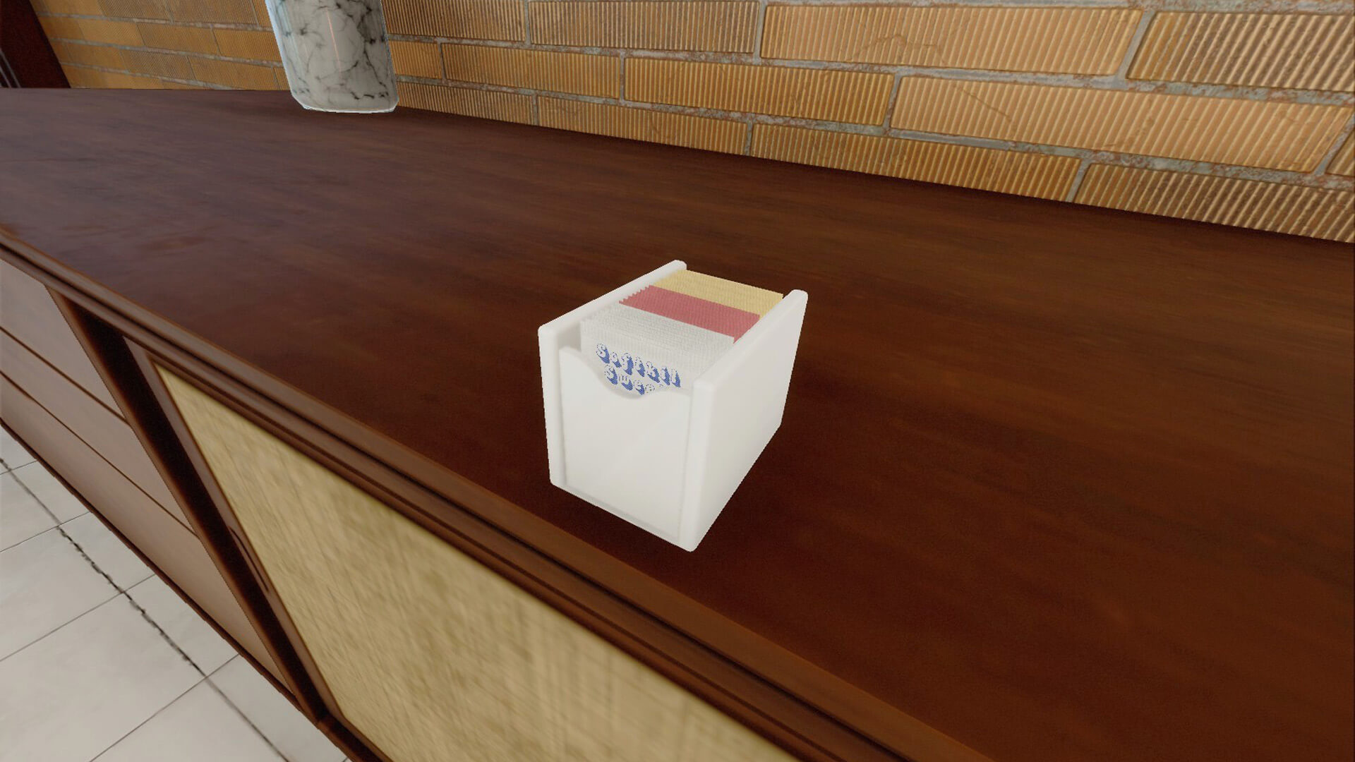 Restaurant Tabletop Items - 3D Model by SpiritSwitchboard