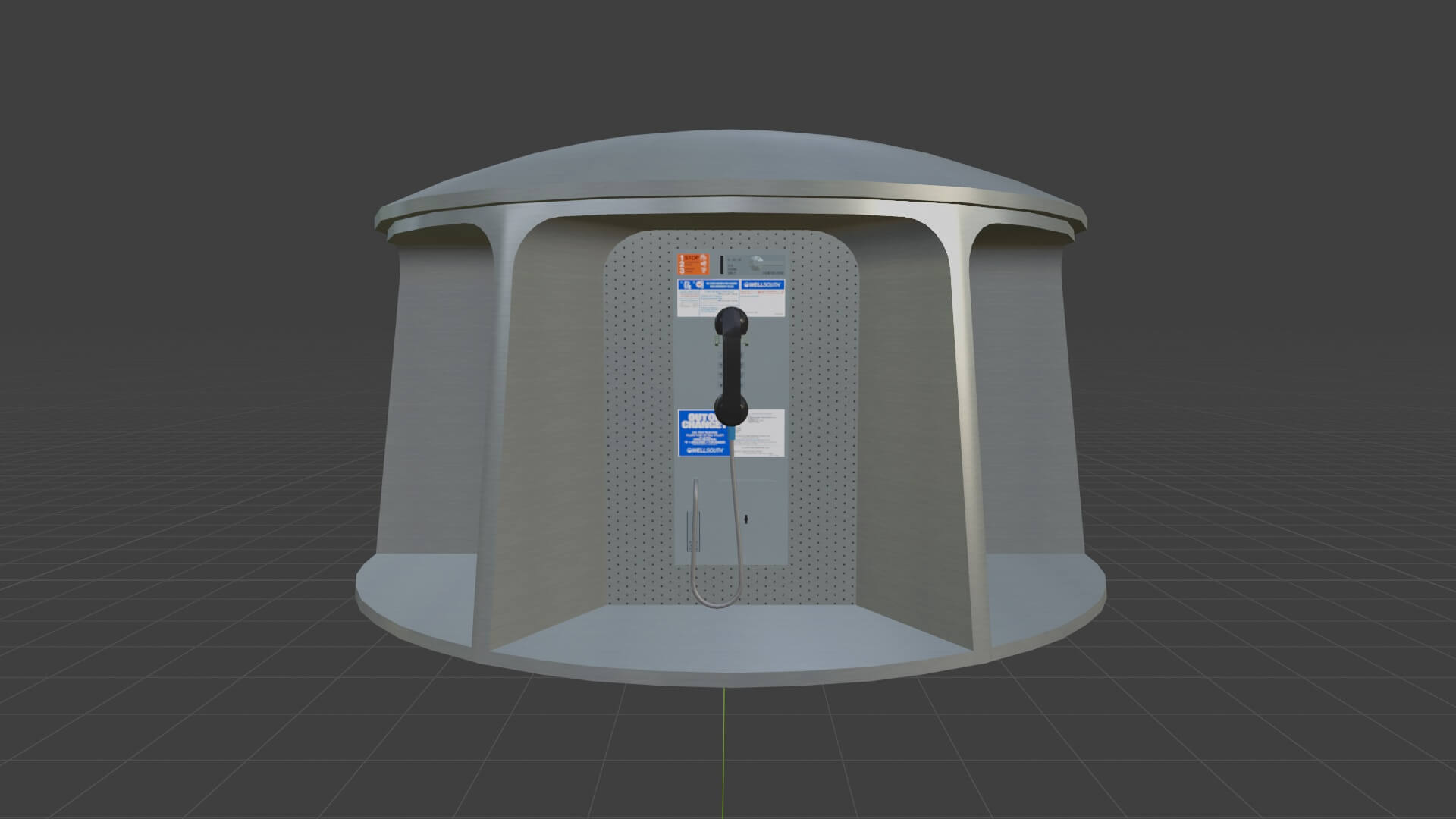 Retro 3-Way Payphone Circa 1970s - 1980s 3D Model by SpiritSwitchboard