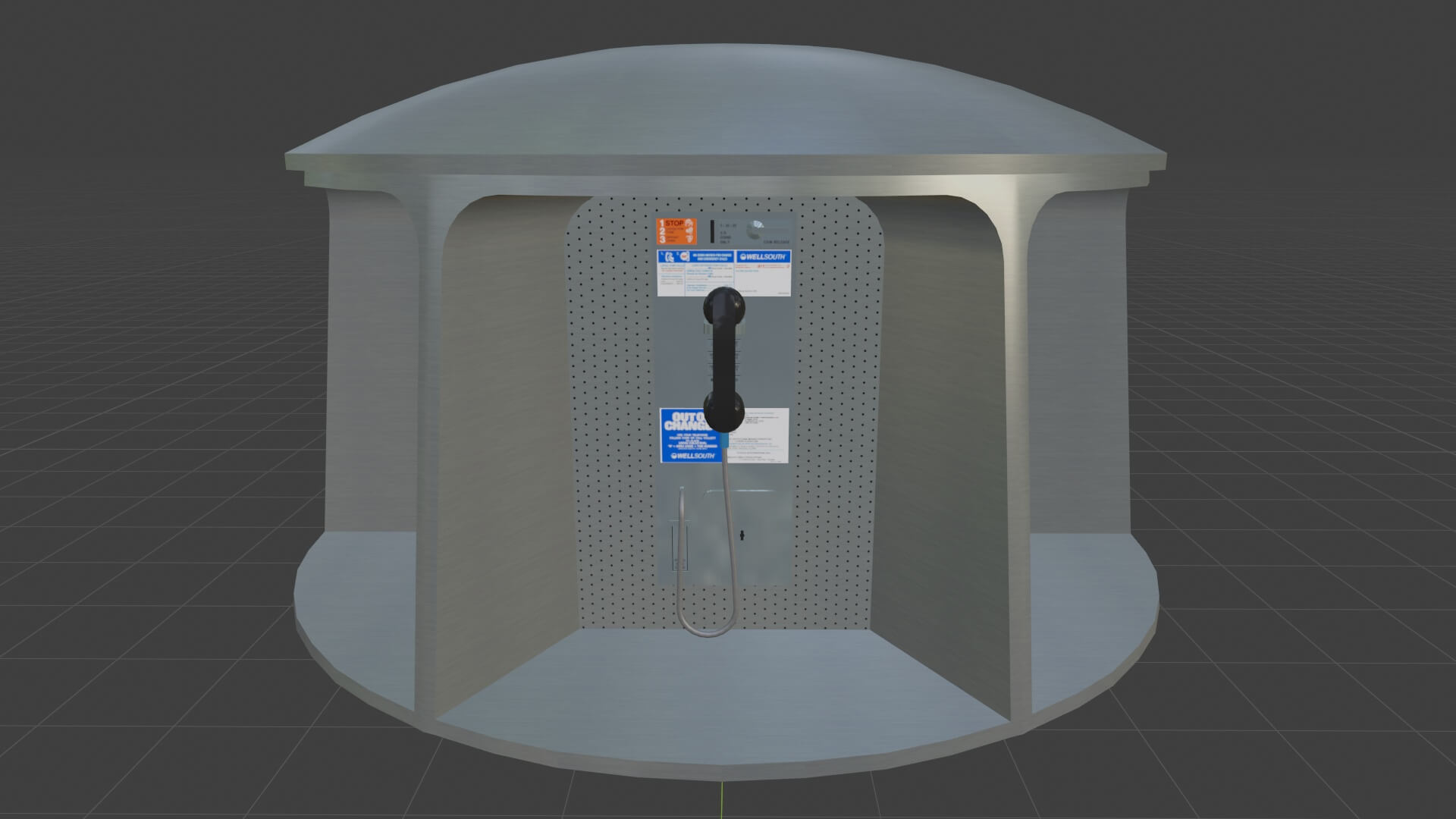 Retro 3-Way Payphone Circa 1970s - 1980s 3D Model by SpiritSwitchboard