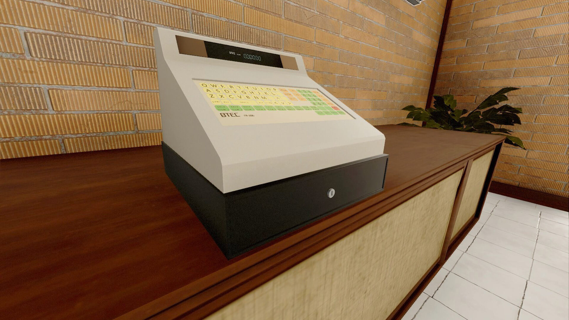 Retro Cash Register - 80s - 90s Era 3D Model by SpiritSwitchboard