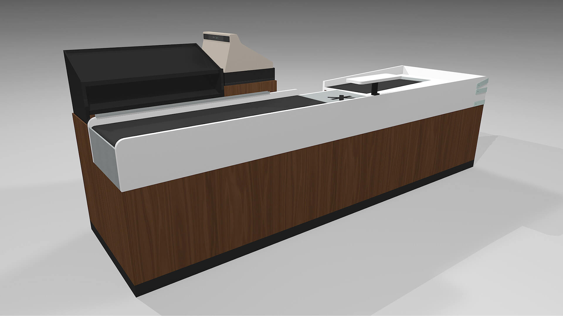 Retro Grocery Store Checkout Lane - 3D Model by SpiritSwitchboard