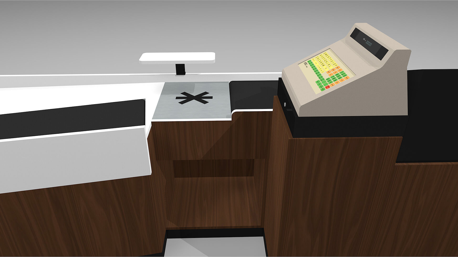 Retro Grocery Store Checkout Lane - 3D Model by SpiritSwitchboard