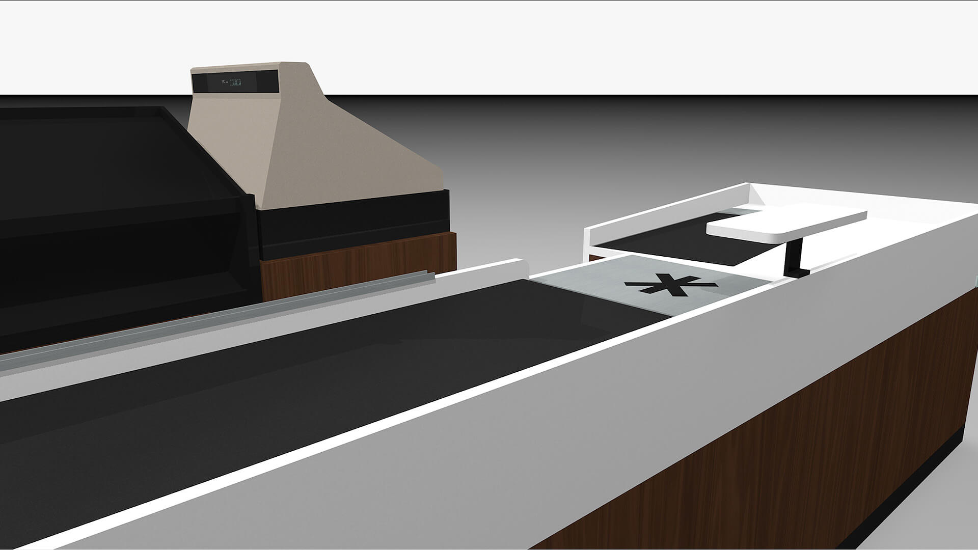 Retro Grocery Store Checkout Lane - 3D Model by SpiritSwitchboard