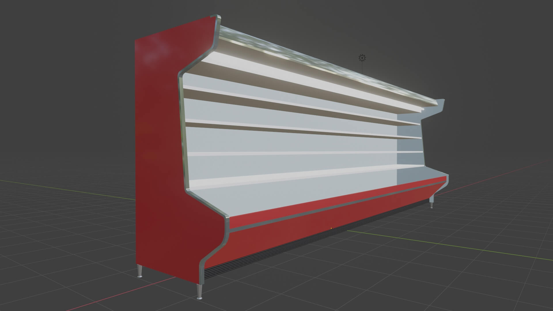 Retro Grocery Store Refrigerated Display - 3D Model by SpiritSwitchboard