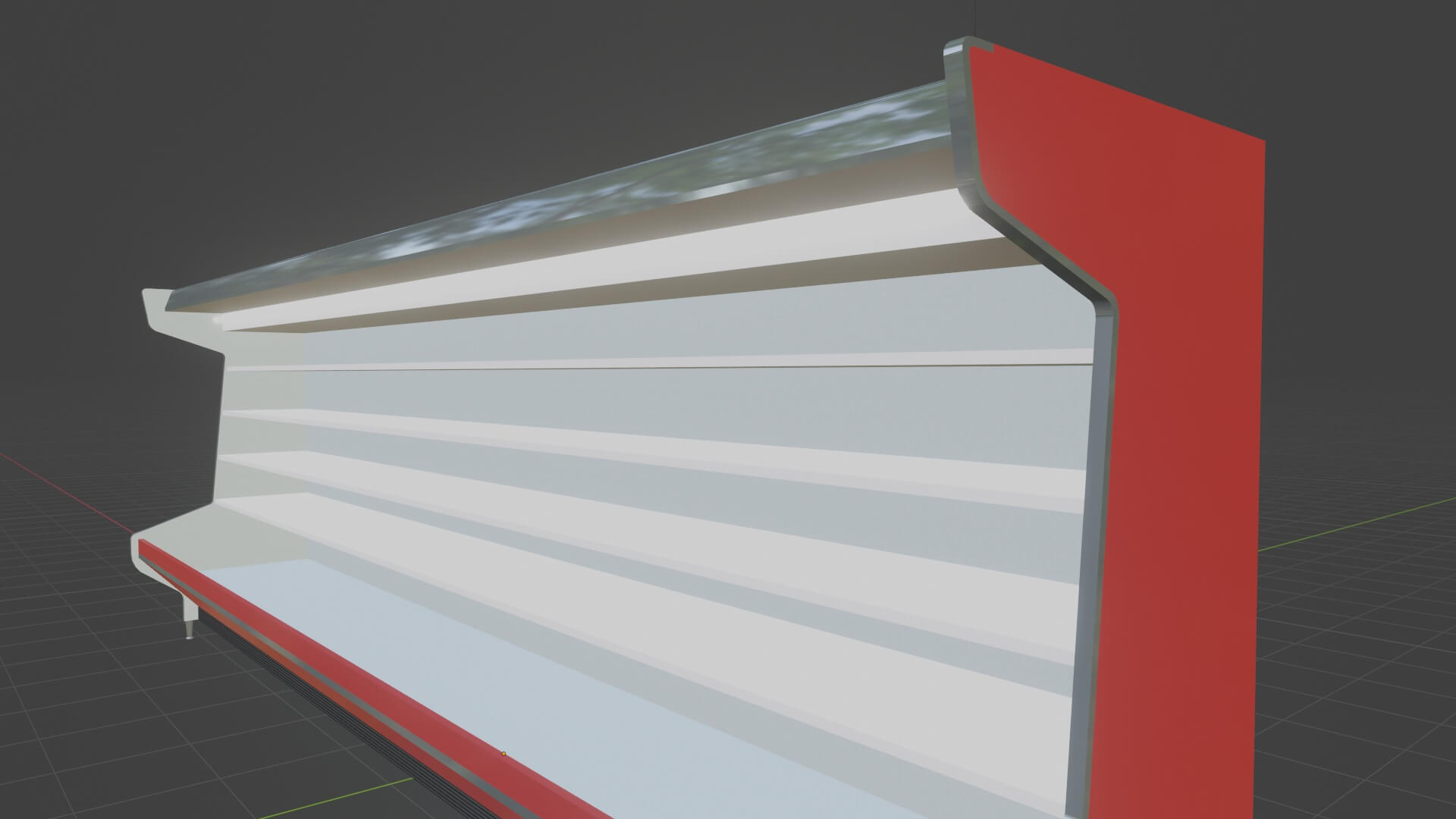 Retro Grocery Store Refrigerated Display - 3D Model by SpiritSwitchboard