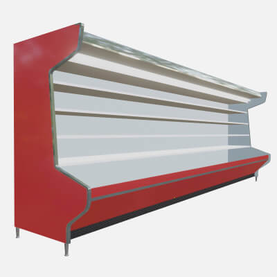 Retro Grocery Store Refrigerated Display - 3D Model by SpiritSwitchboard