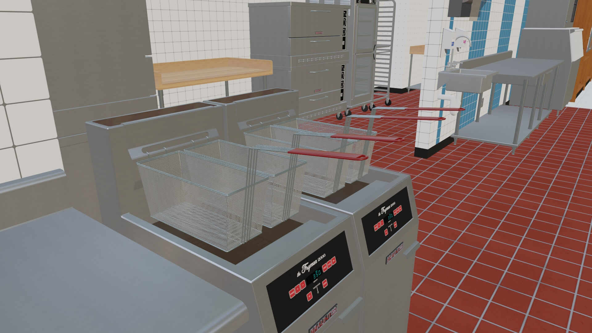 Retro Grocery Store With Bakery Deli and Pharmacy - 3D Model by ...