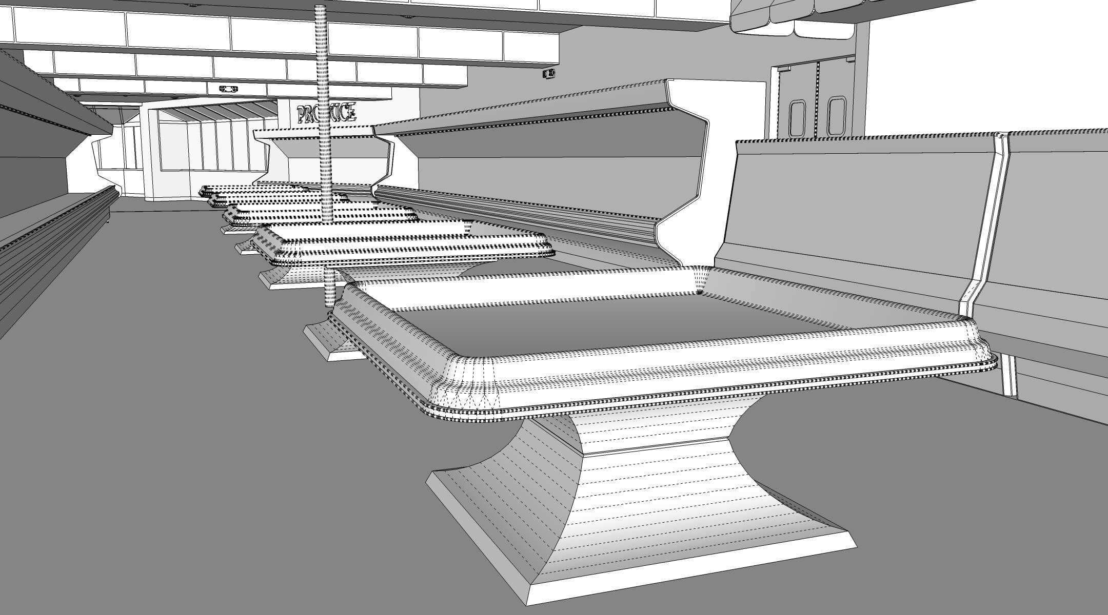 Retro Grocery Store With Bakery Deli and Pharmacy - 3D Model by ...
