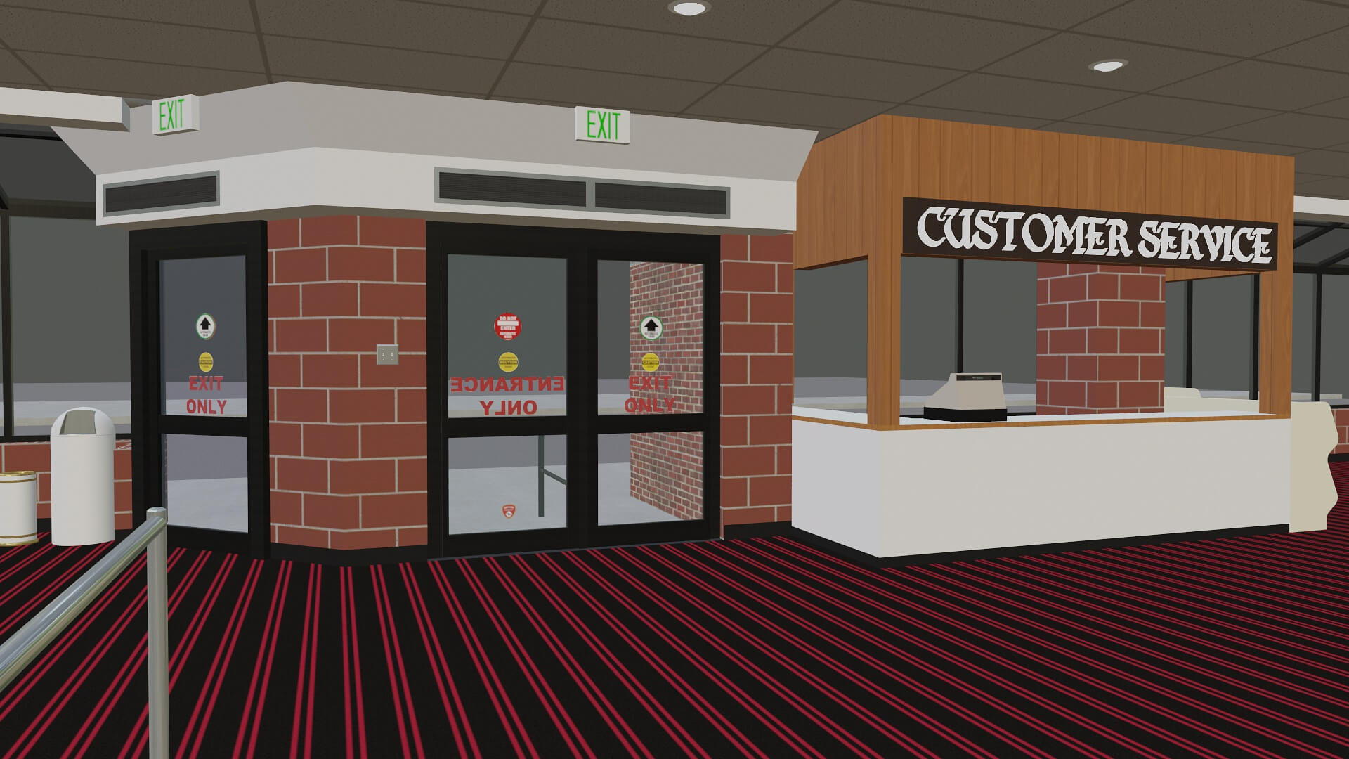 Retro Grocery Store With Bakery Deli and Pharmacy - 3D Model by ...