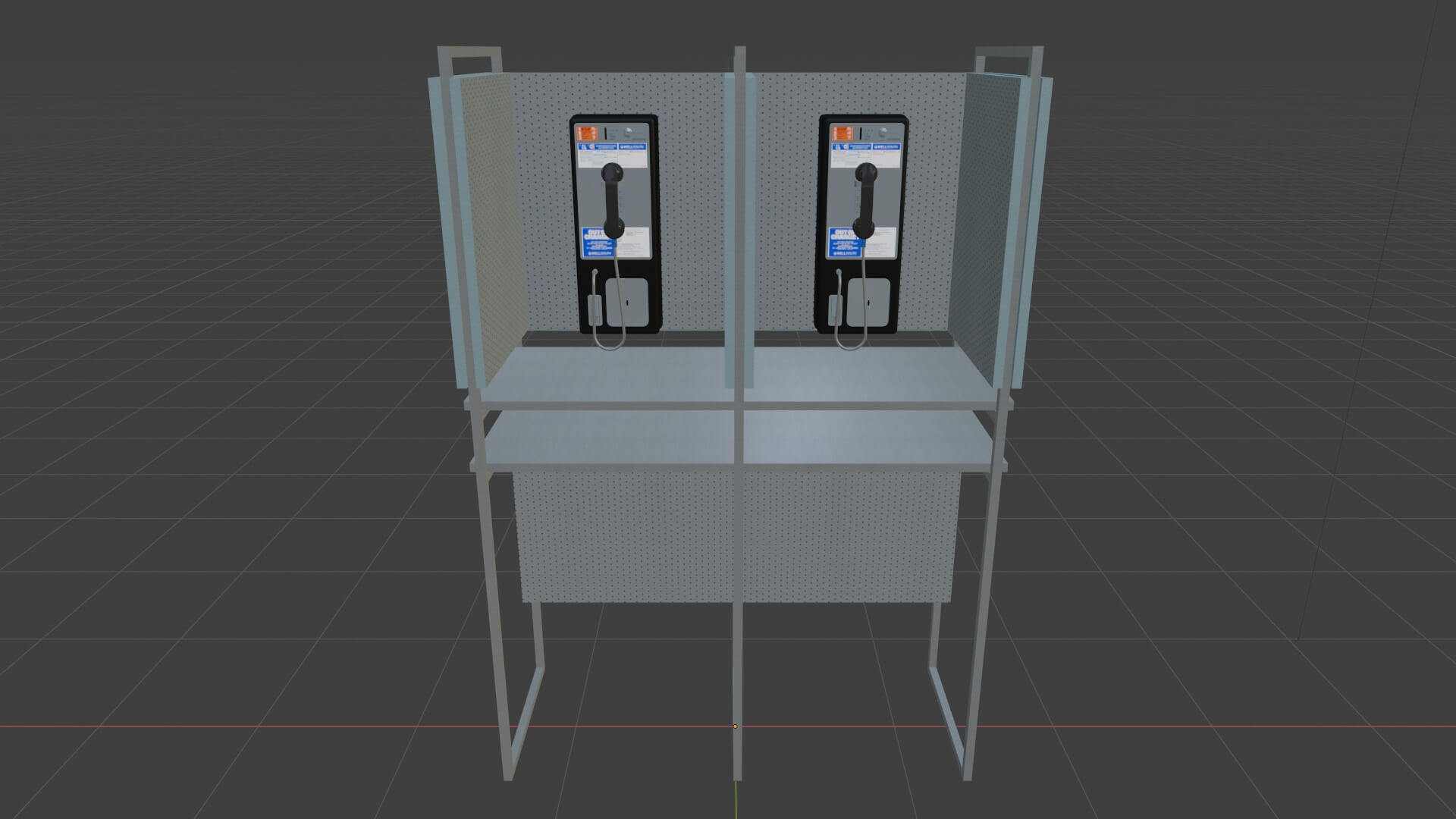 Retro Payphone Circa 1970S - 1980S 3D Model by SpiritSwitchboard