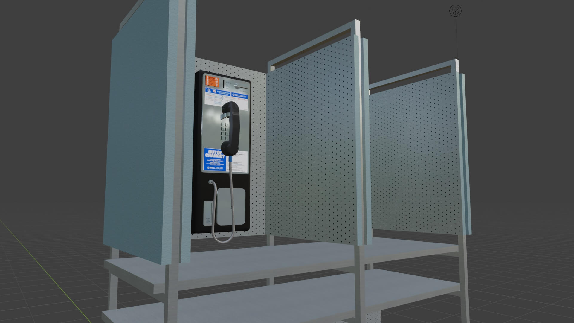 Retro Payphone Circa 1970S - 1980S 3D Model by SpiritSwitchboard
