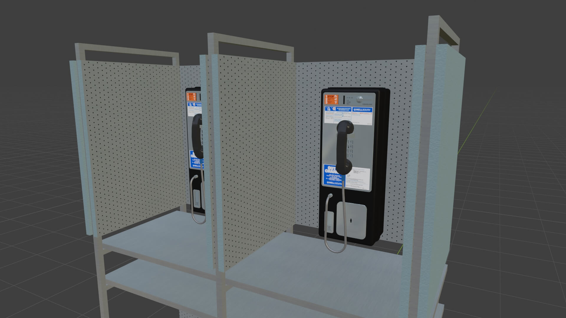 Retro Payphone Circa 1970S - 1980S 3D Model by SpiritSwitchboard