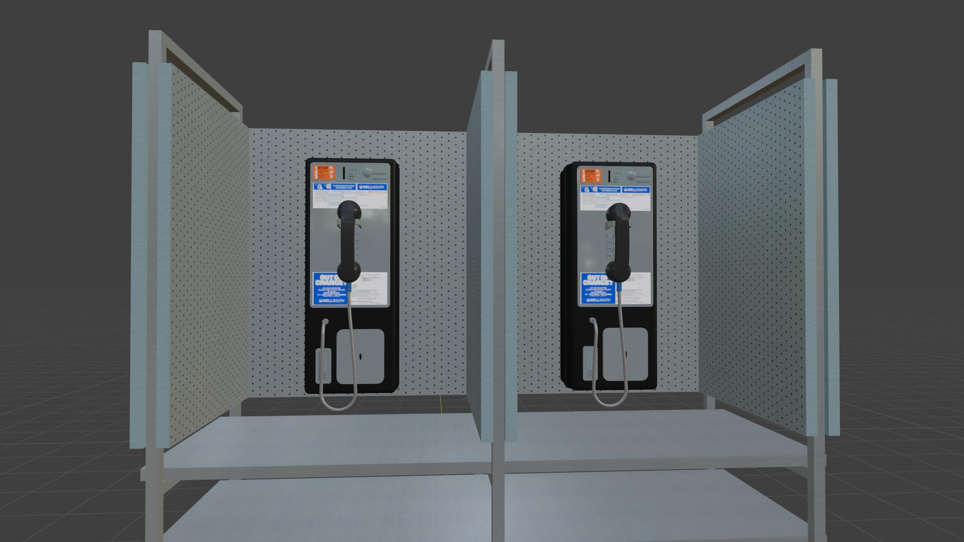 Retro Payphone Circa 1970S - 1980S 3D Model by SpiritSwitchboard