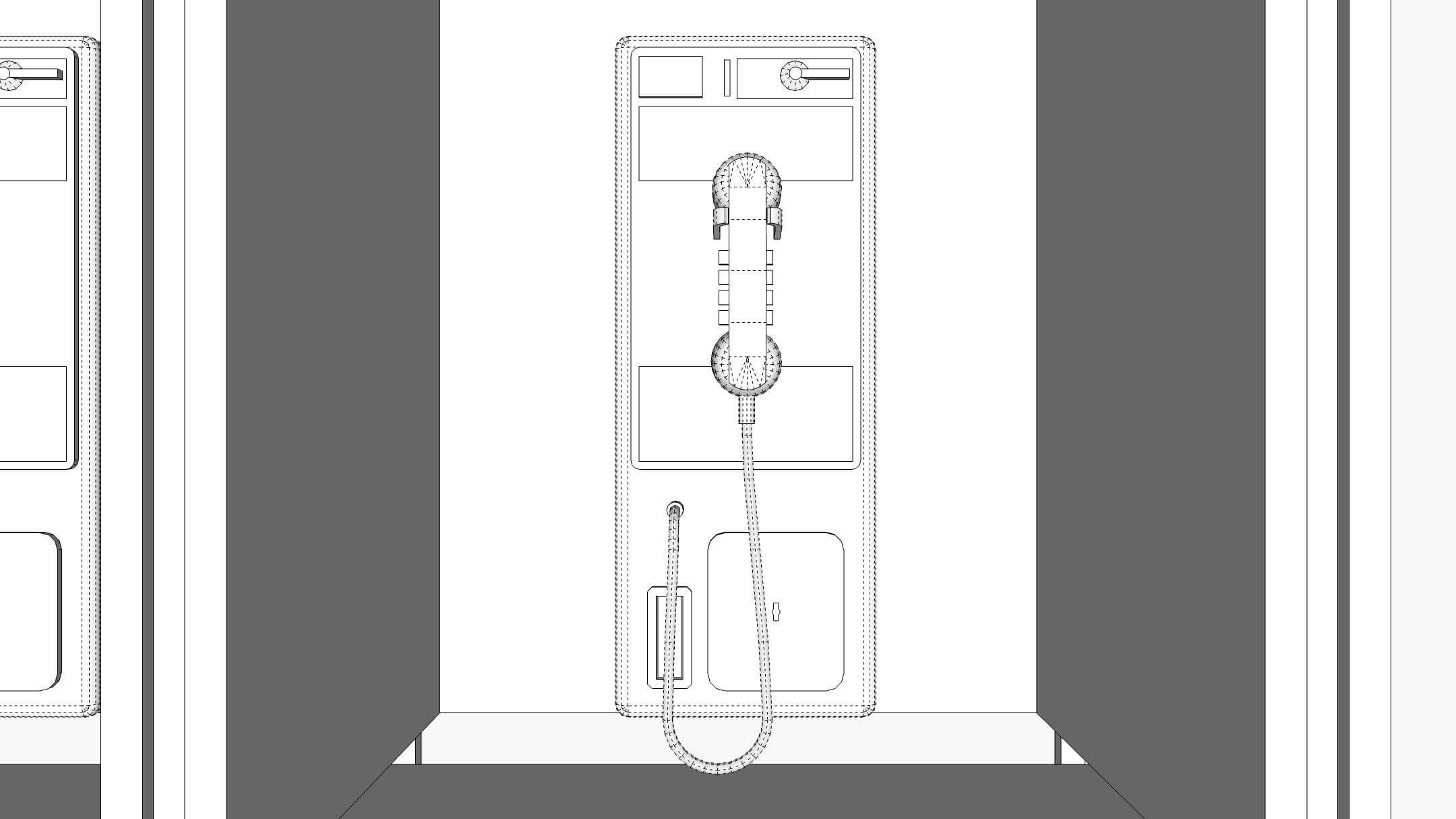 Retro Payphone Circa 1970S - 1980S 3D Model by SpiritSwitchboard