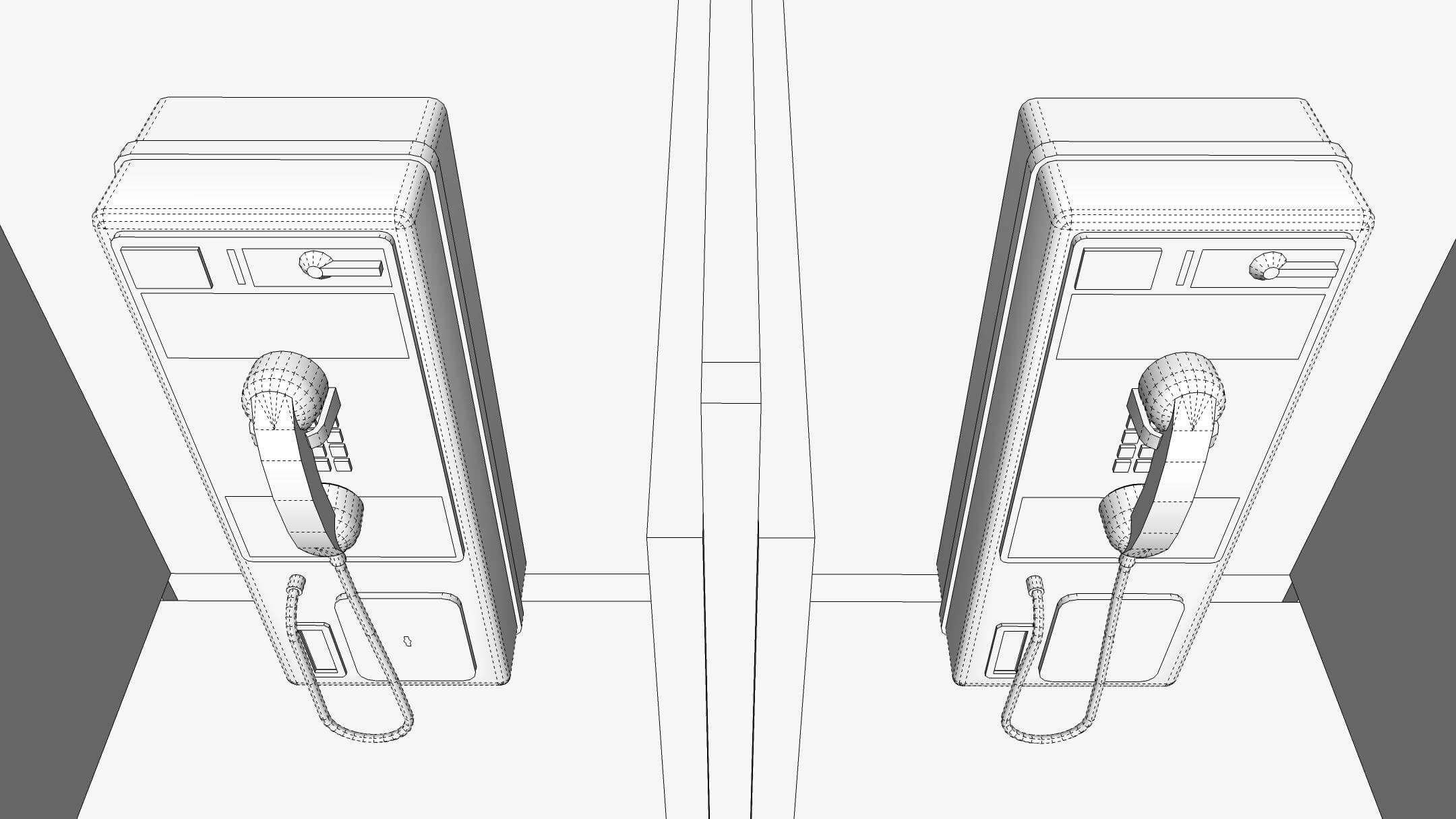 Retro Payphone Circa 1970S - 1980S 3D Model by SpiritSwitchboard