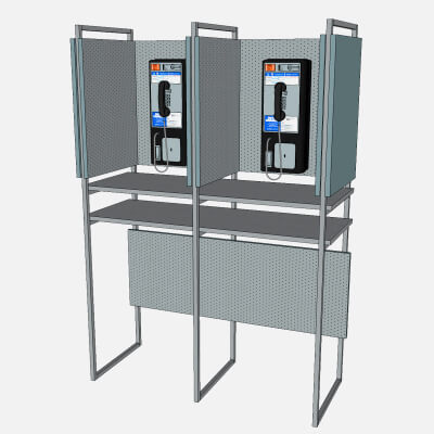 Retro Payphone Circa 1970S - 1980S 3D Model by SpiritSwitchboard