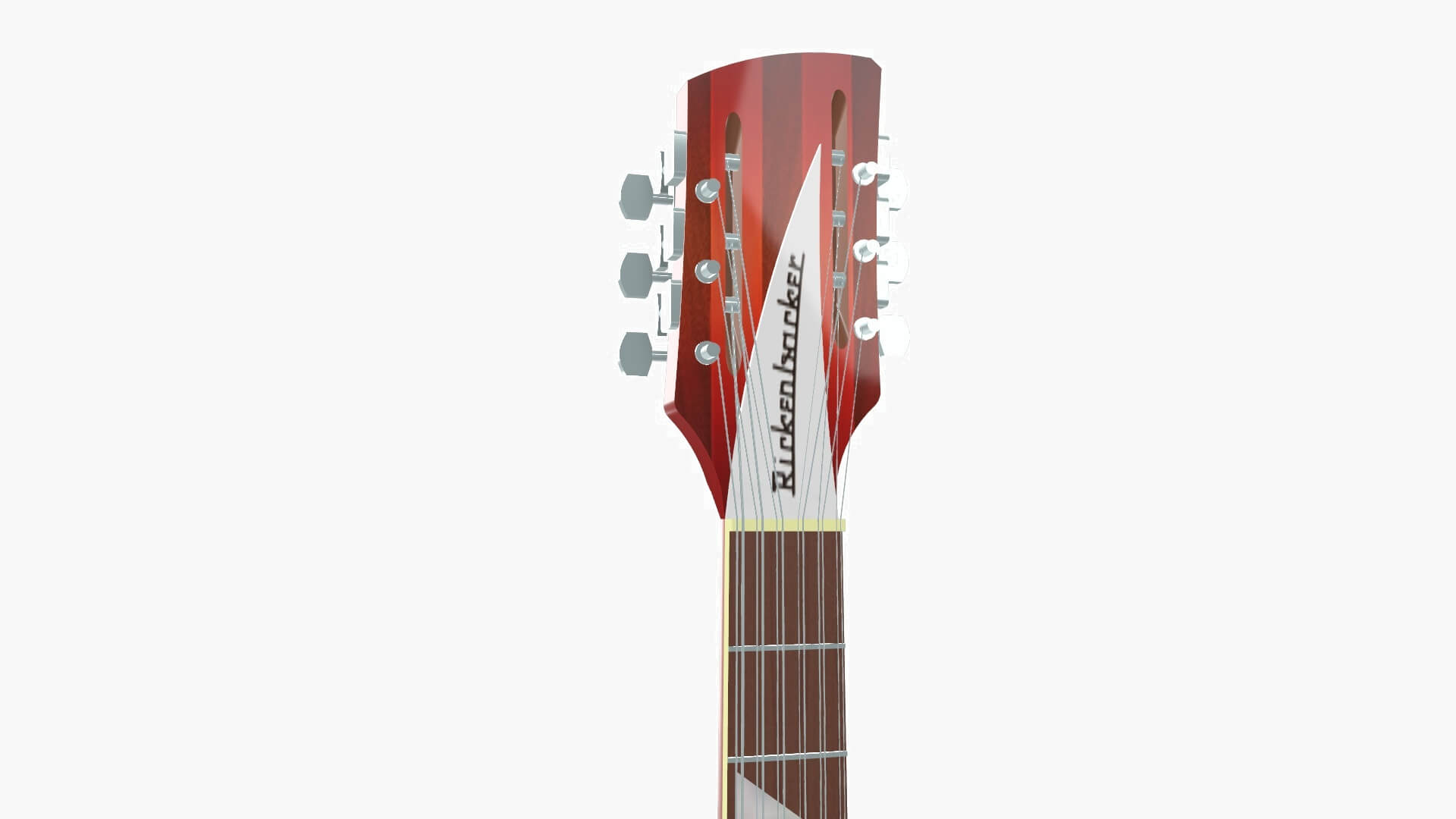 Rickenbacker 12 String Guitar - Sunburst Finish 3D Model by ...