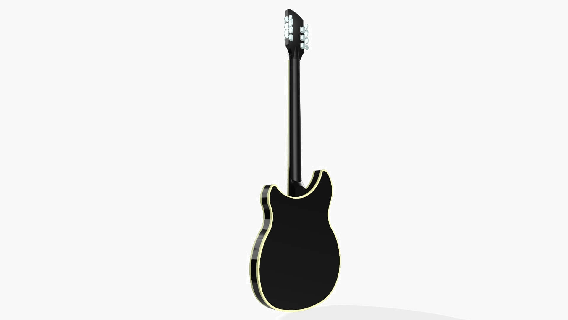 Rickenbacker 12 String Guitar - Tuxedo Finish 3D Model by SpiritSwitchboard