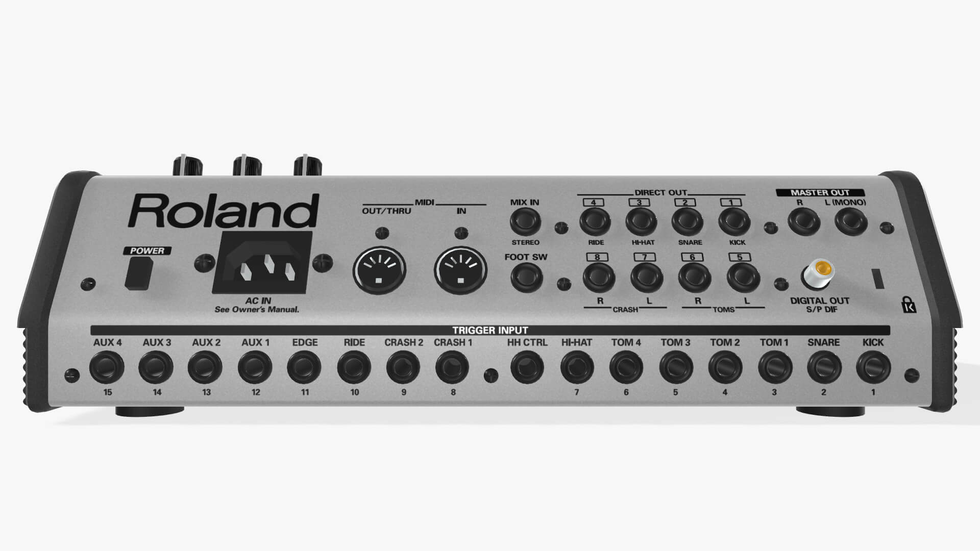 Roland TD20 Percussion Module - Drum Machine 3D Model by SpiritSwitchboard