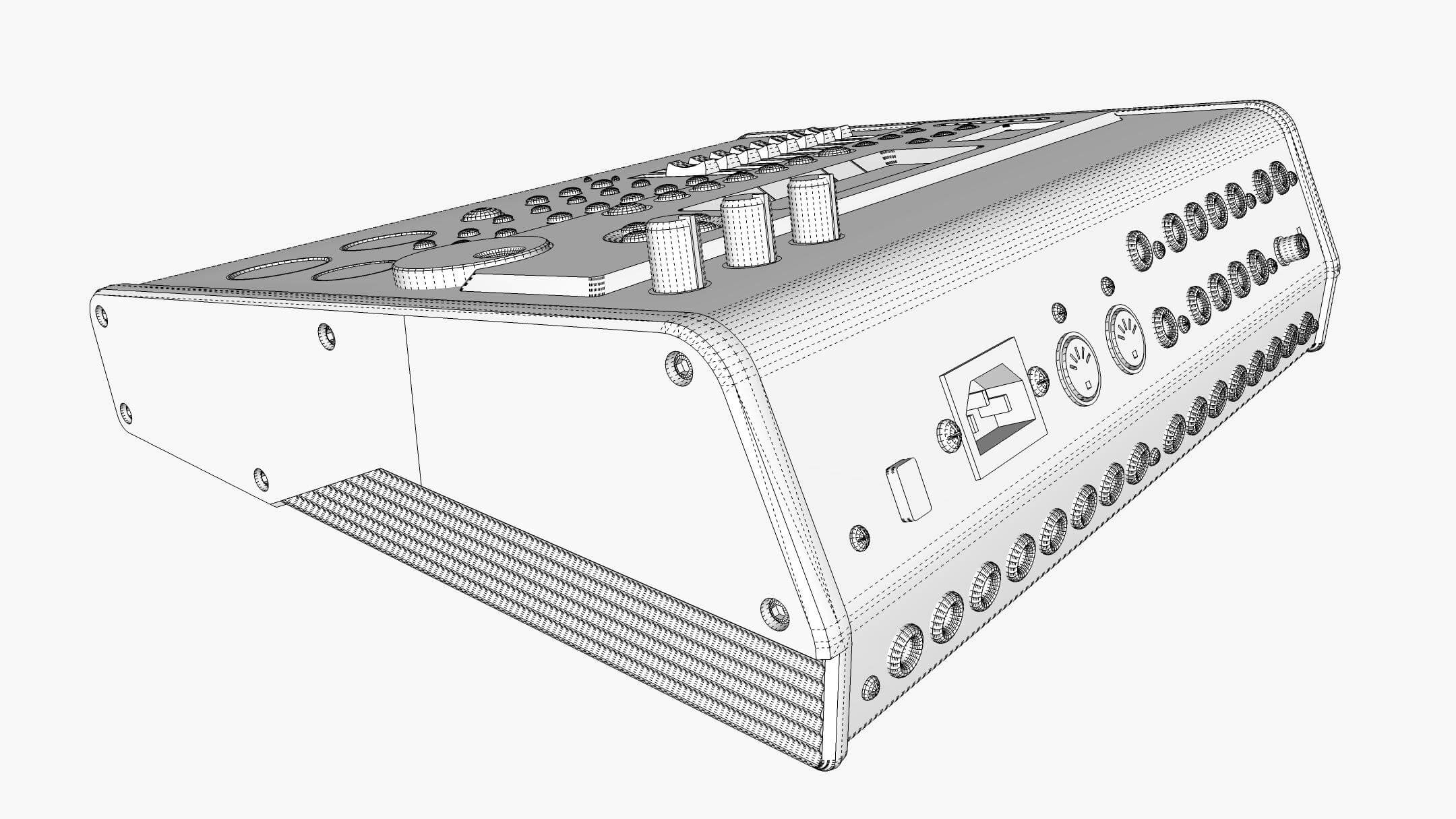 Roland TD20 Percussion Module - Drum Machine 3D Model by SpiritSwitchboard
